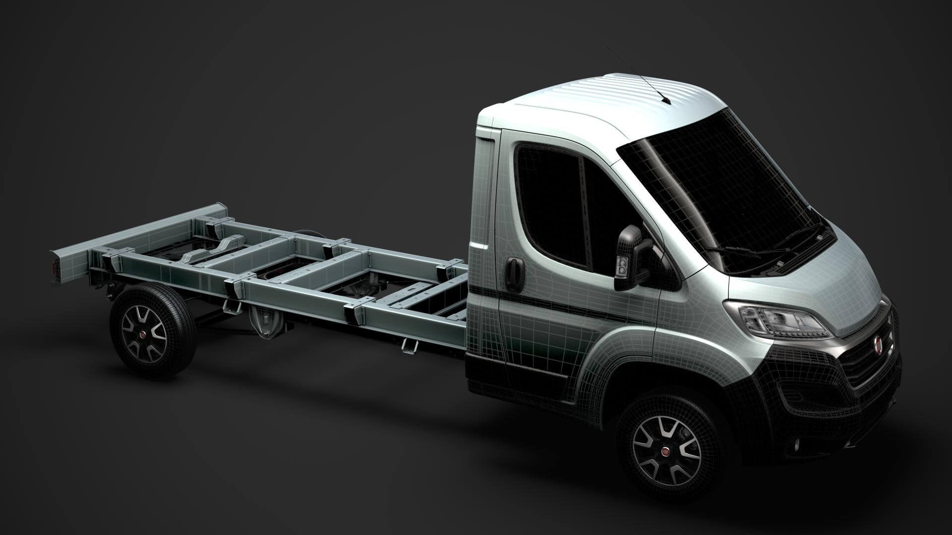 Fiat Ducato Chassis Truck Single Cab 4035WB 2020 - 3D Model by Creator 3D