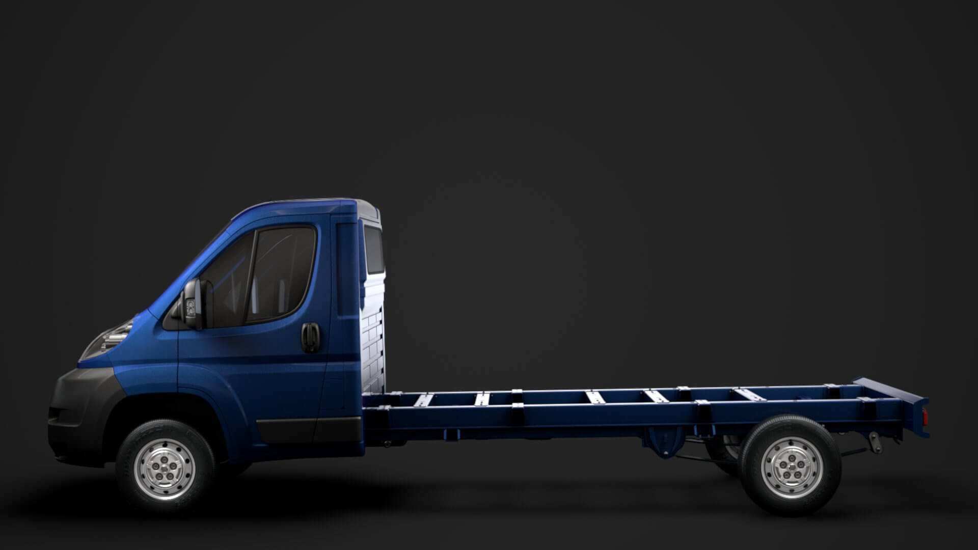 Fiat Ducato Chassis Truck Single Cab 4300WB 2014 - 3D Model by Creator 3D