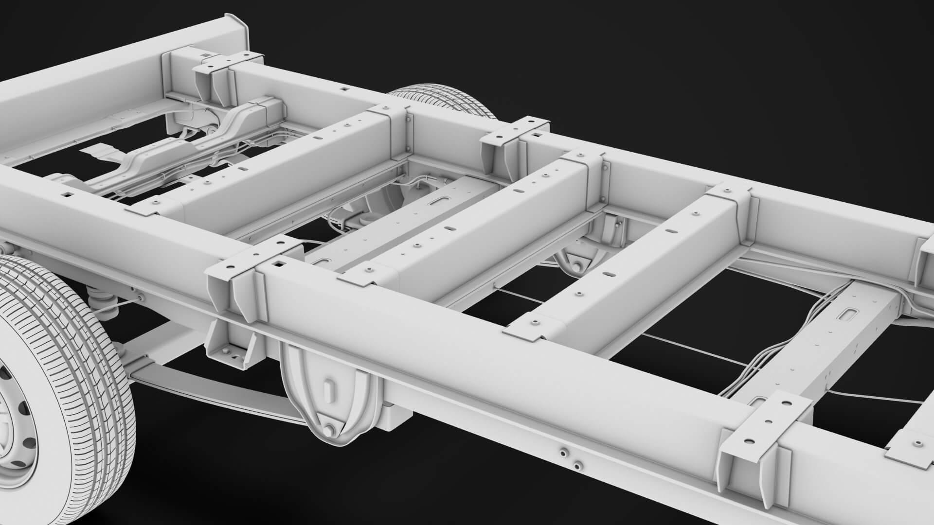 Fiat Ducato Chassis Truck Single Cab 4300WB 2014 - 3D Model by Creator 3D