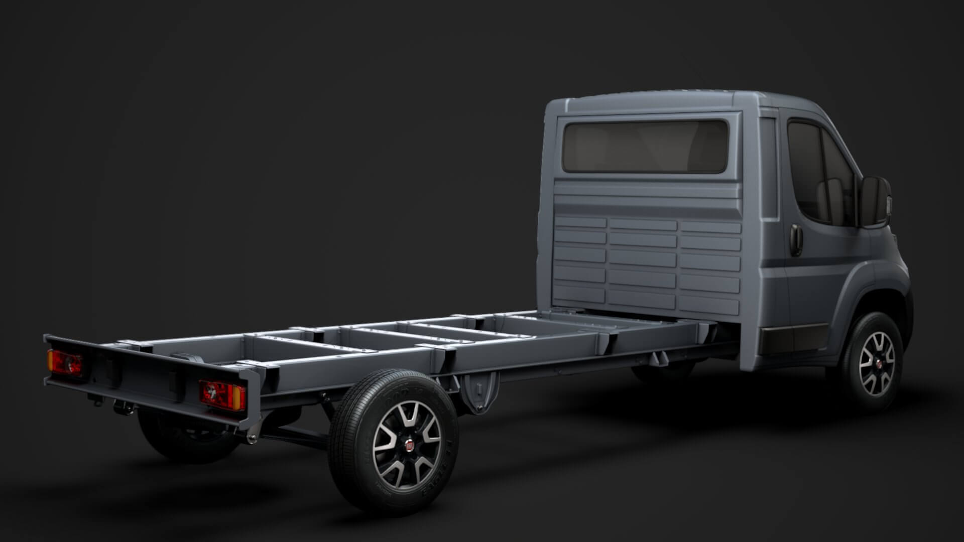 Fiat Ducato Chassis Truck Single Cab 4300WB 2019 - 3D Model by Creator 3D