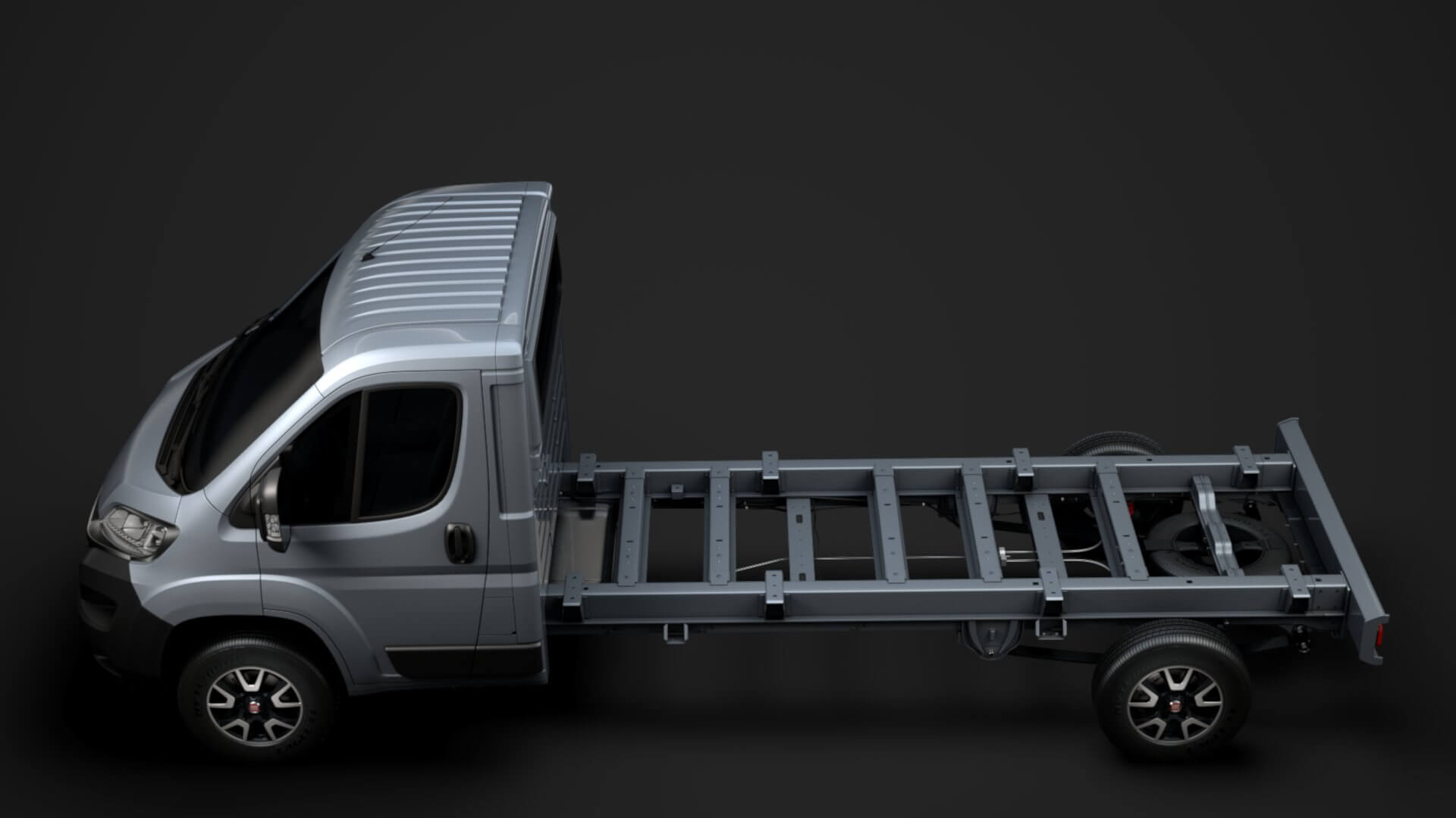 Fiat Ducato Chassis Truck Single Cab 4300WB 2019 - 3D Model by Creator 3D