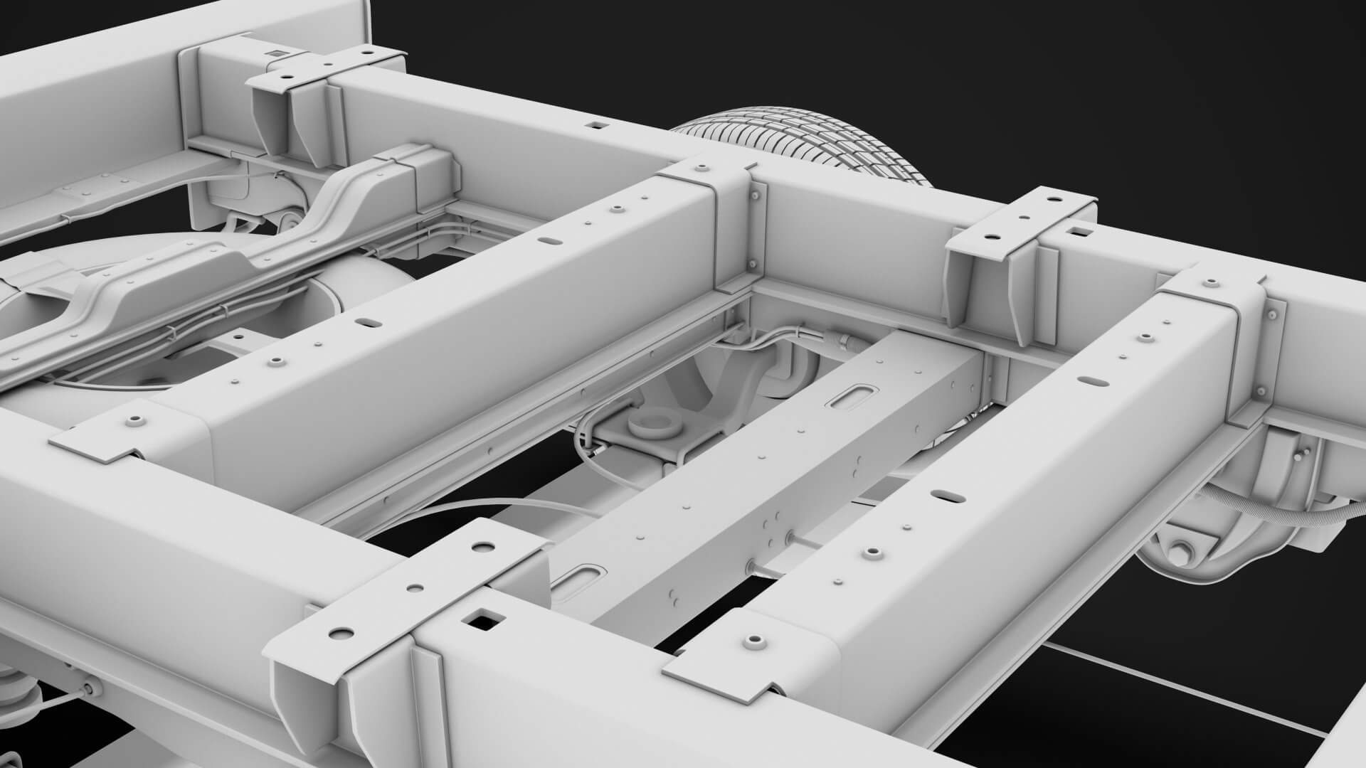 Fiat Ducato Chassis Truck Single Cab 4300WB 2019 - 3D Model by Creator 3D