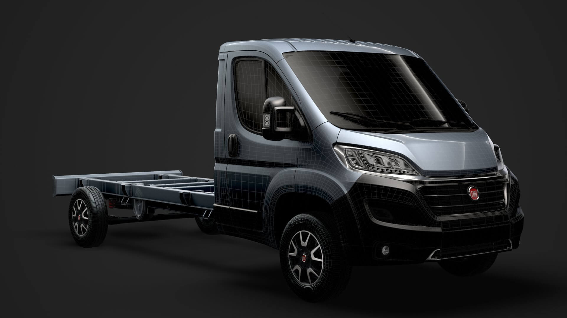 Fiat Ducato Chassis Truck Single Cab 4300WB 2019 - 3D Model by Creator 3D