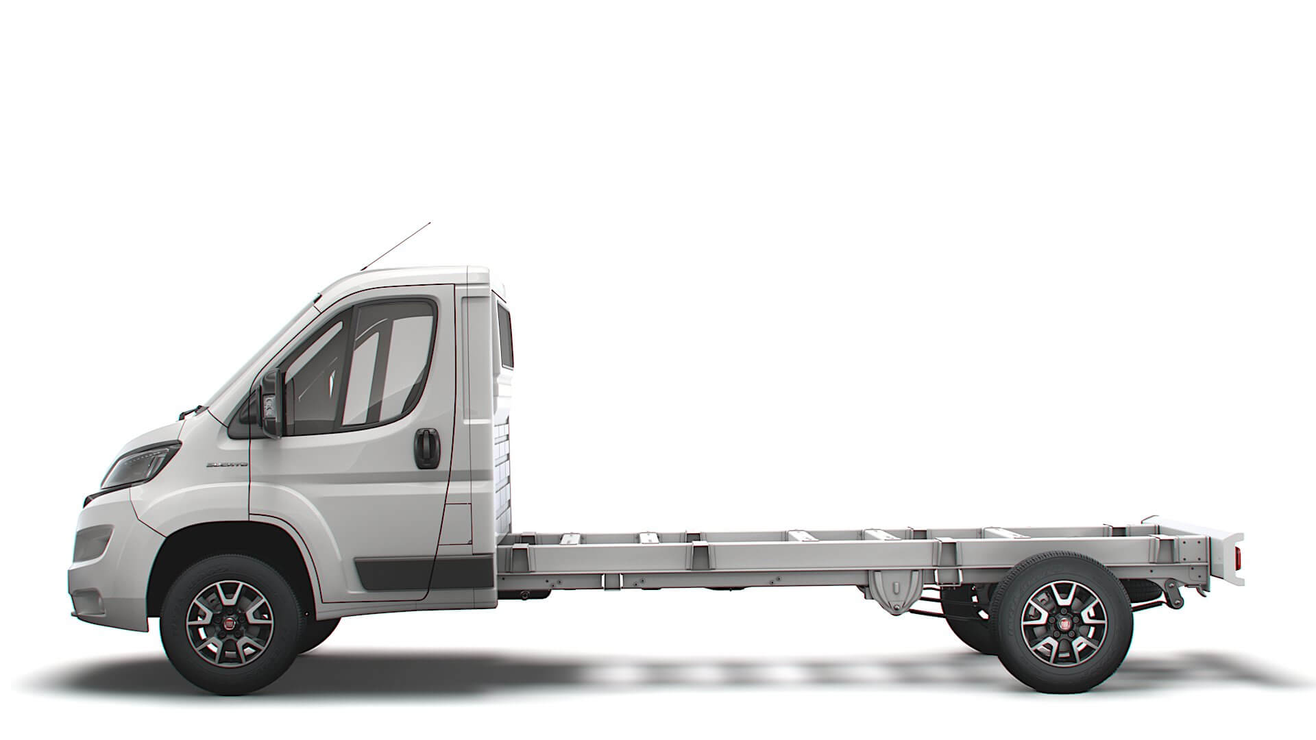 Fiat Ducato Chassis Truck Single Cab 4300WB 2022 - 3D Model by Creator 3D
