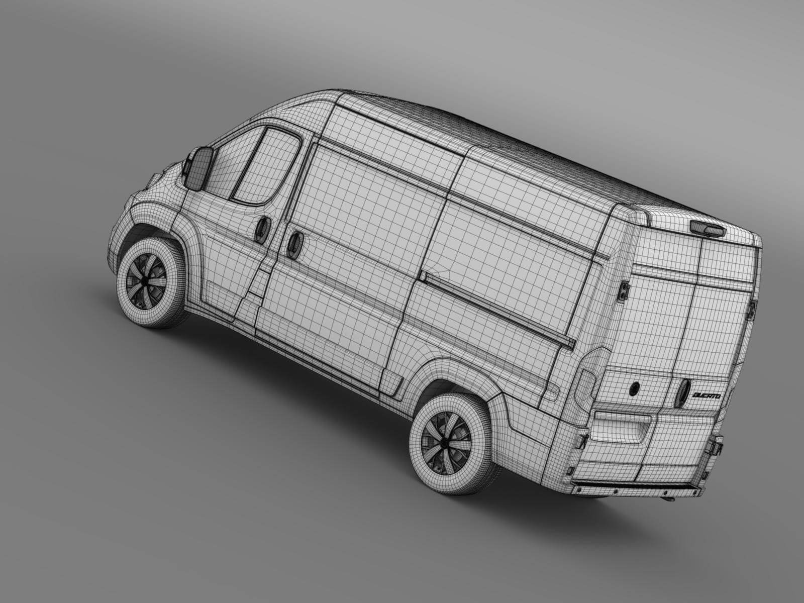 Fiat Ducato Van L2H2 2014 - 3D Model by Creator 3D