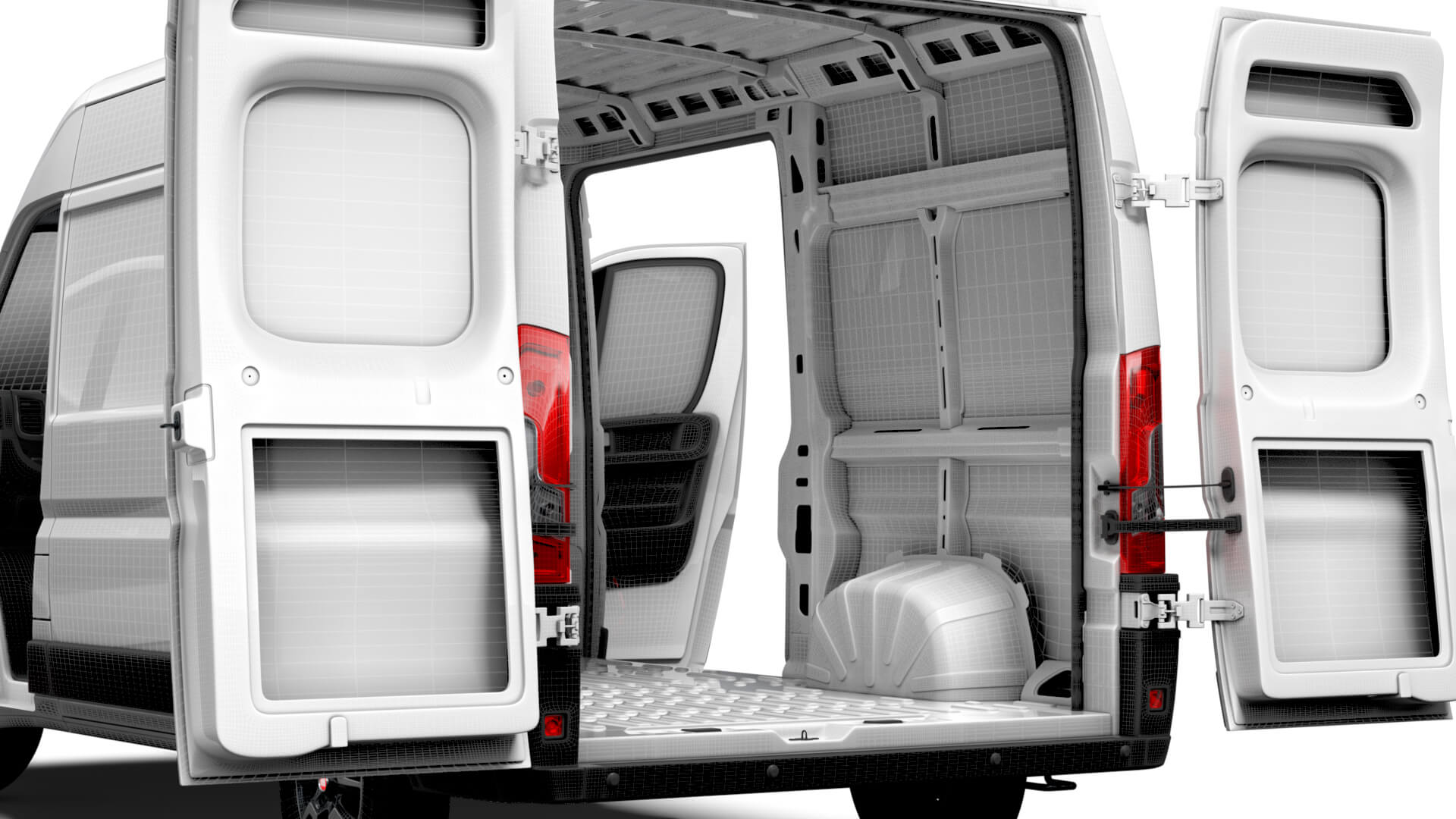 Fiat Ducato Van L2H2 HQ Interior 2023 - 3D Model by Creator 3D