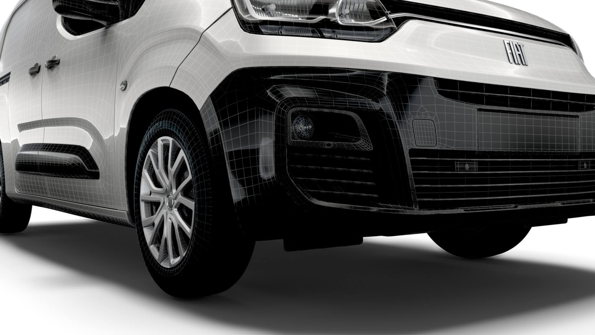 Fiat E-Doblo LWB Van 511 2023 3D Model by Creator 3D