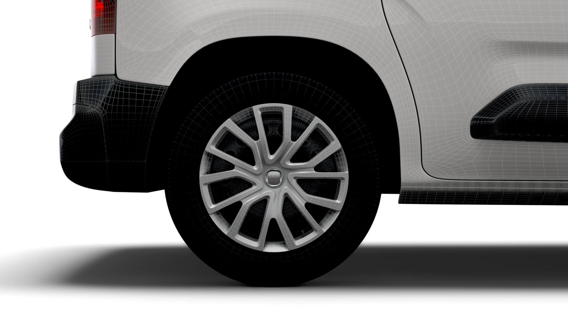 Fiat E-Doblo SWB Van 511 2023 3D Model by Creator 3D