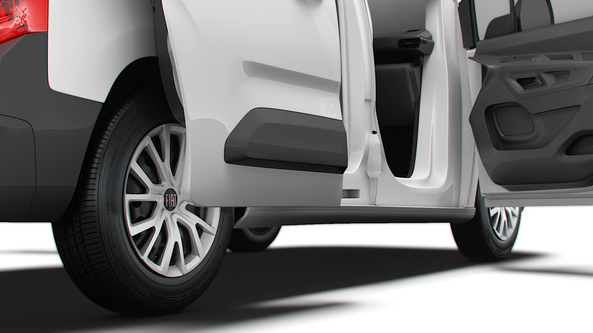 Fiat E Doblo SWB Van Tailgate HQ Interior 2024 - 3D Model by Creator 3D