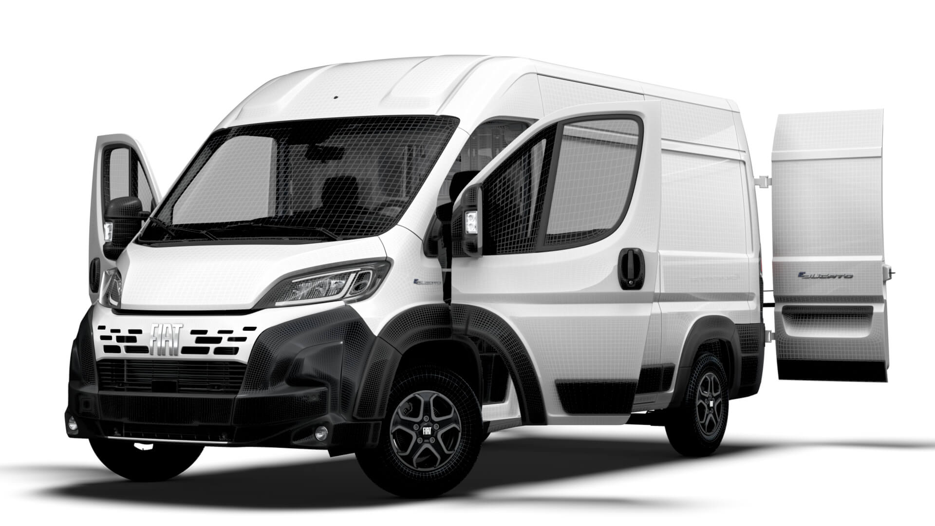 Fiat E Ducato Van L2H2 HQ Interior 2025 - 3D Model by Creator 3D