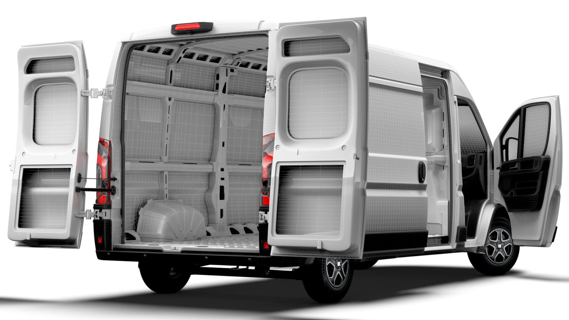 Fiat E Ducato Van L3H2 HQ Interior 2025 - 3D Model by Creator 3D