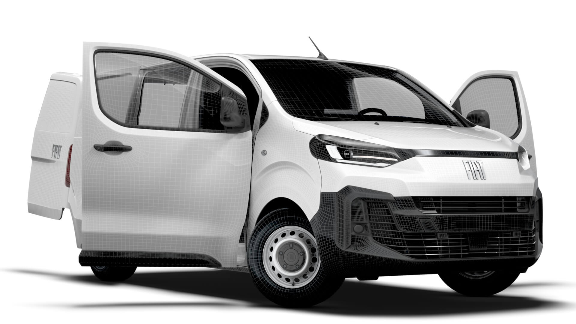 Fiat E Scudo Van L1 HQ Interior 2024 - 3D Model by Creator 3D