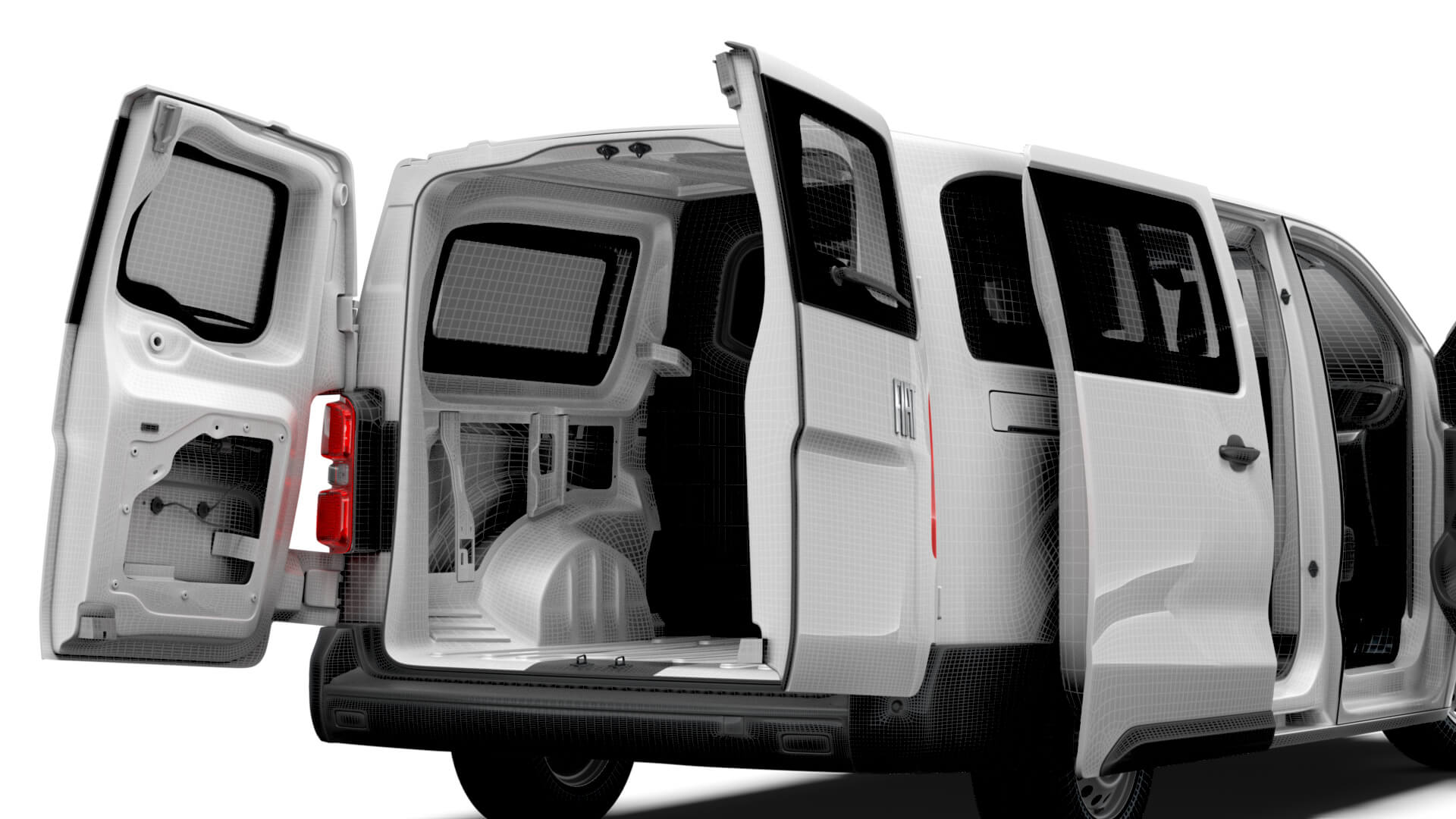 Fiat Scudo Combivan L3 HQ Interior 2025 - 3D Model by Creator 3D