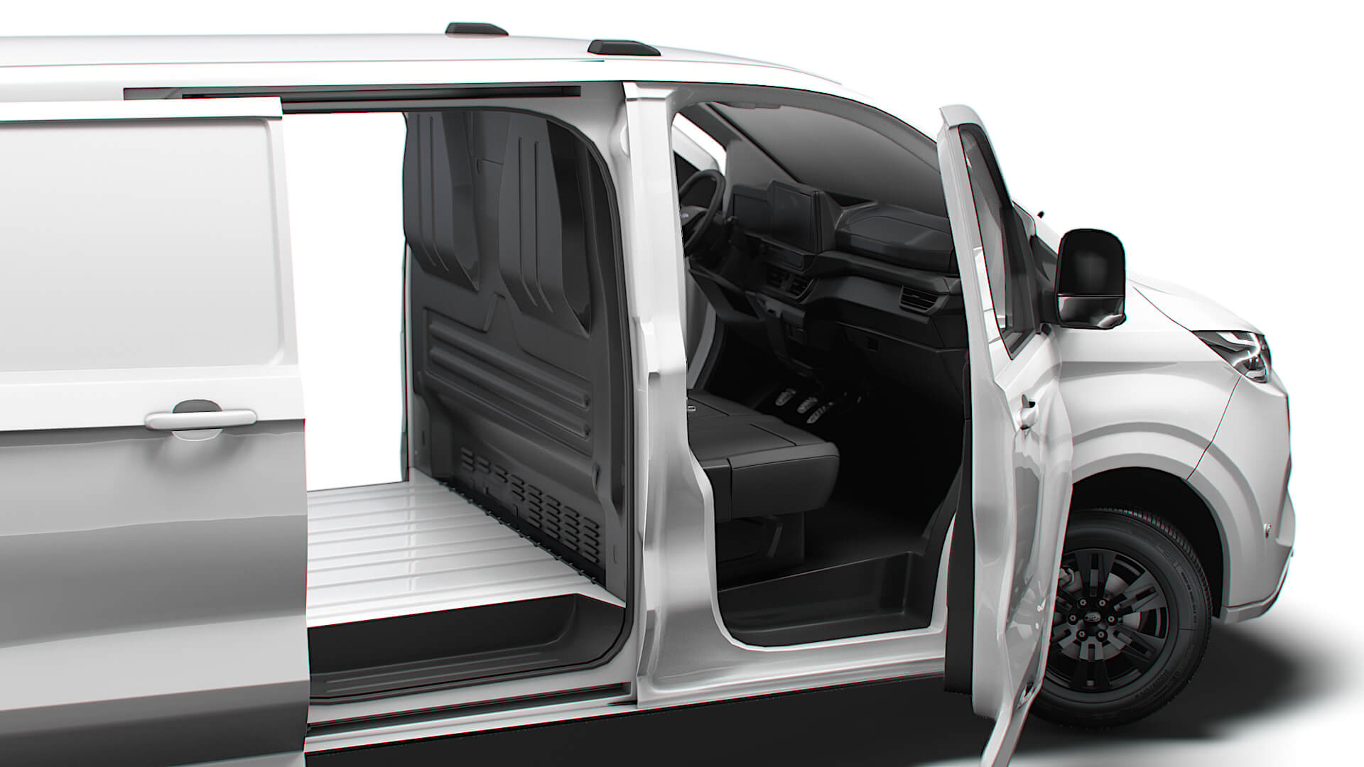 Ford E Transit Custom L1H1 2Sd HQ Interior 2024 - 3D Model by Creator 3D