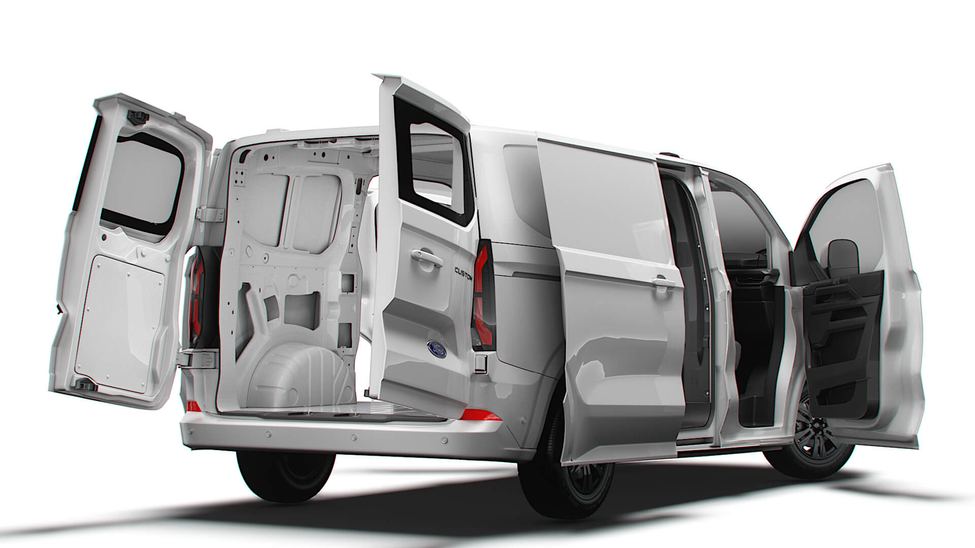 Ford E Transit Custom L1H1 2Sd HQ Interior 2024 - 3D Model by Creator 3D