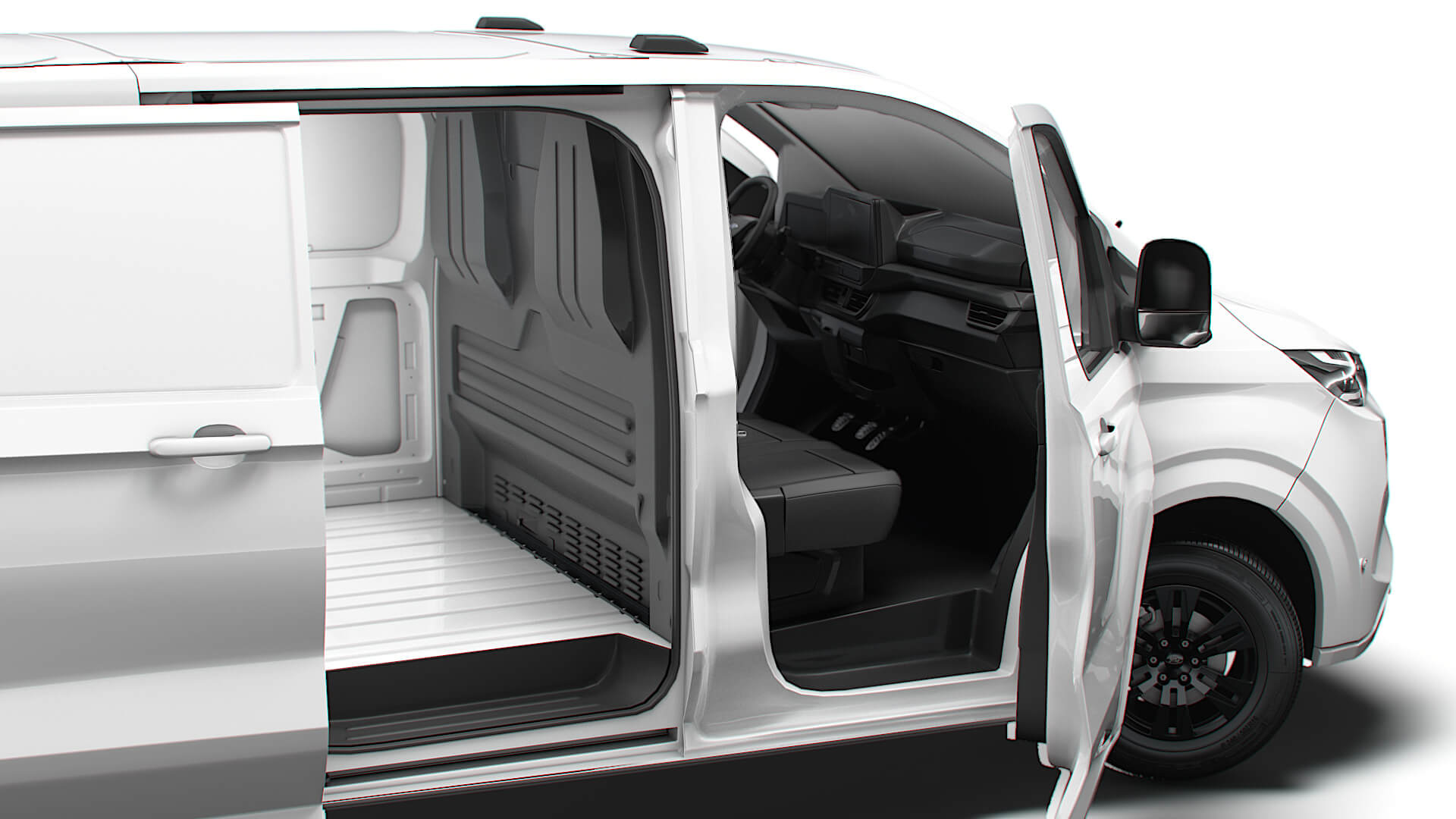Ford E Transit Custom L1H1 HQ Interior 2024 - 3D Model by Creator 3D