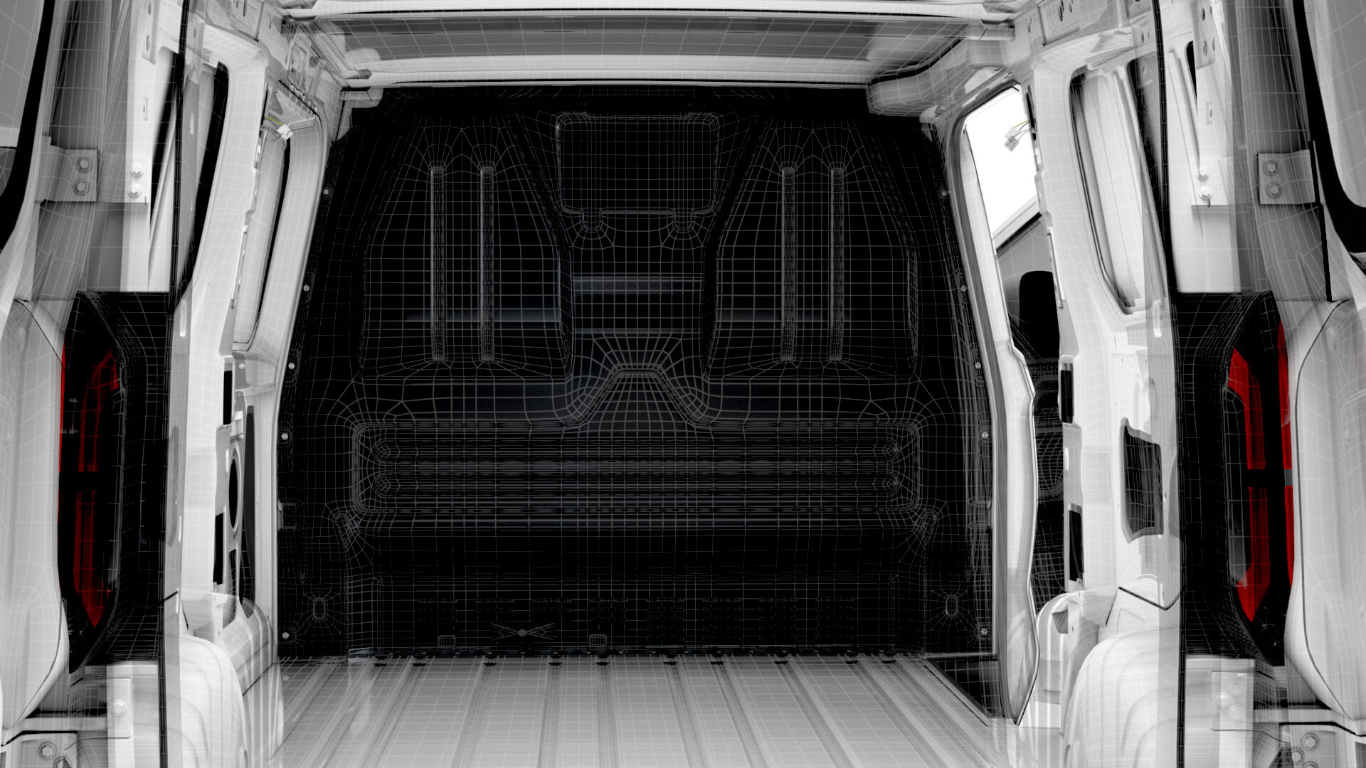 Ford E Transit Custom L1H1 HQ Interior 2024 - 3D Model by Creator 3D
