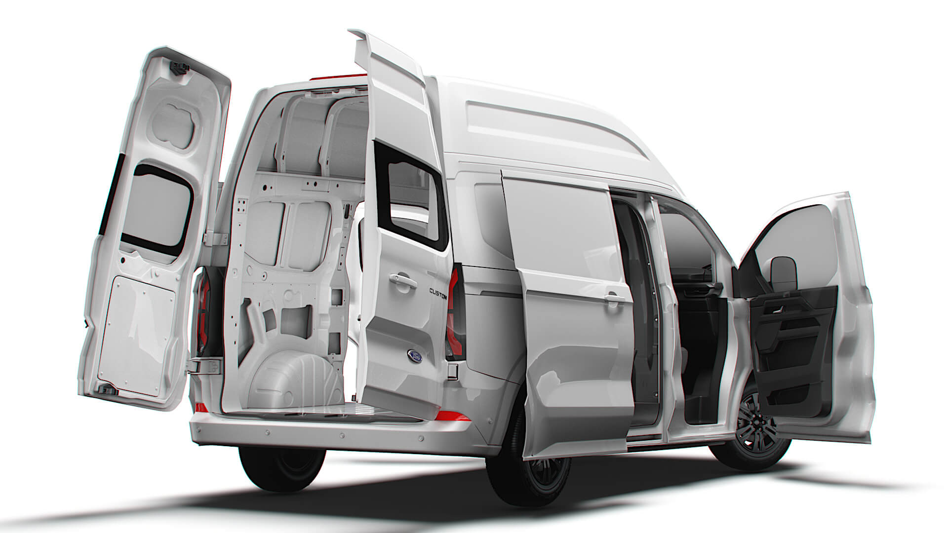 Ford E Transit Custom L1H2 2Sd HQ Interior 2024 - 3D Model by Creator 3D