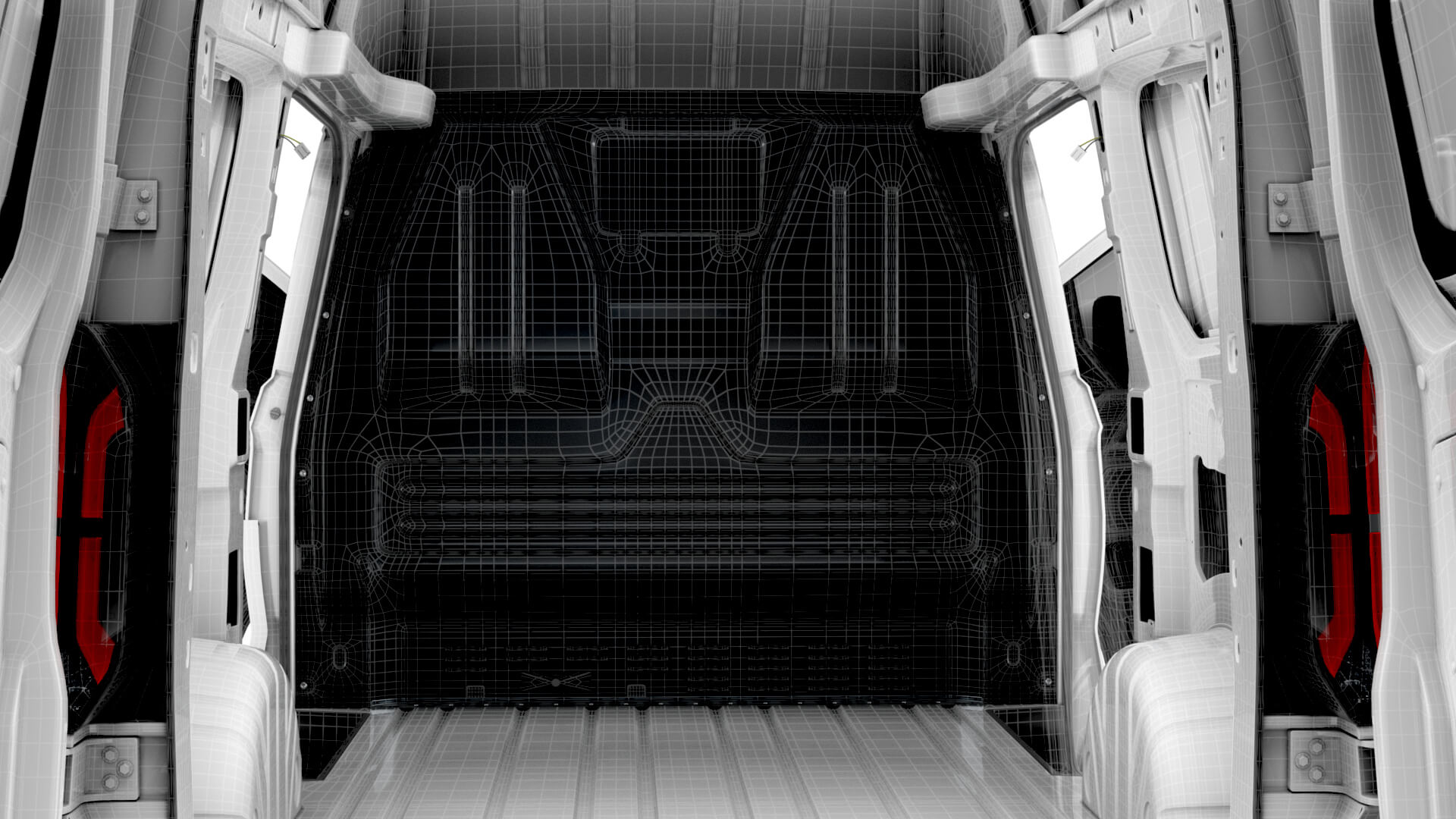 Ford E Transit Custom L1H2 2Sd HQ Interior 2024 - 3D Model by Creator 3D
