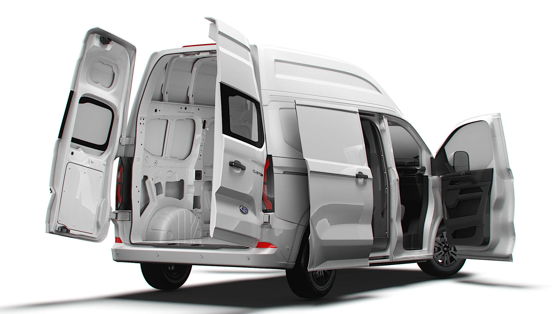 Ford E Transit Custom L1H2 HQ Interior 2024 - 3D Model by Creator 3D