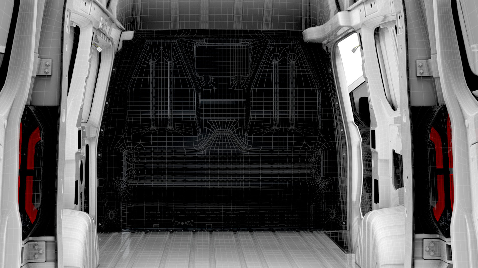 Ford E Transit Custom L1H2 HQ Interior 2024 - 3D Model by Creator 3D
