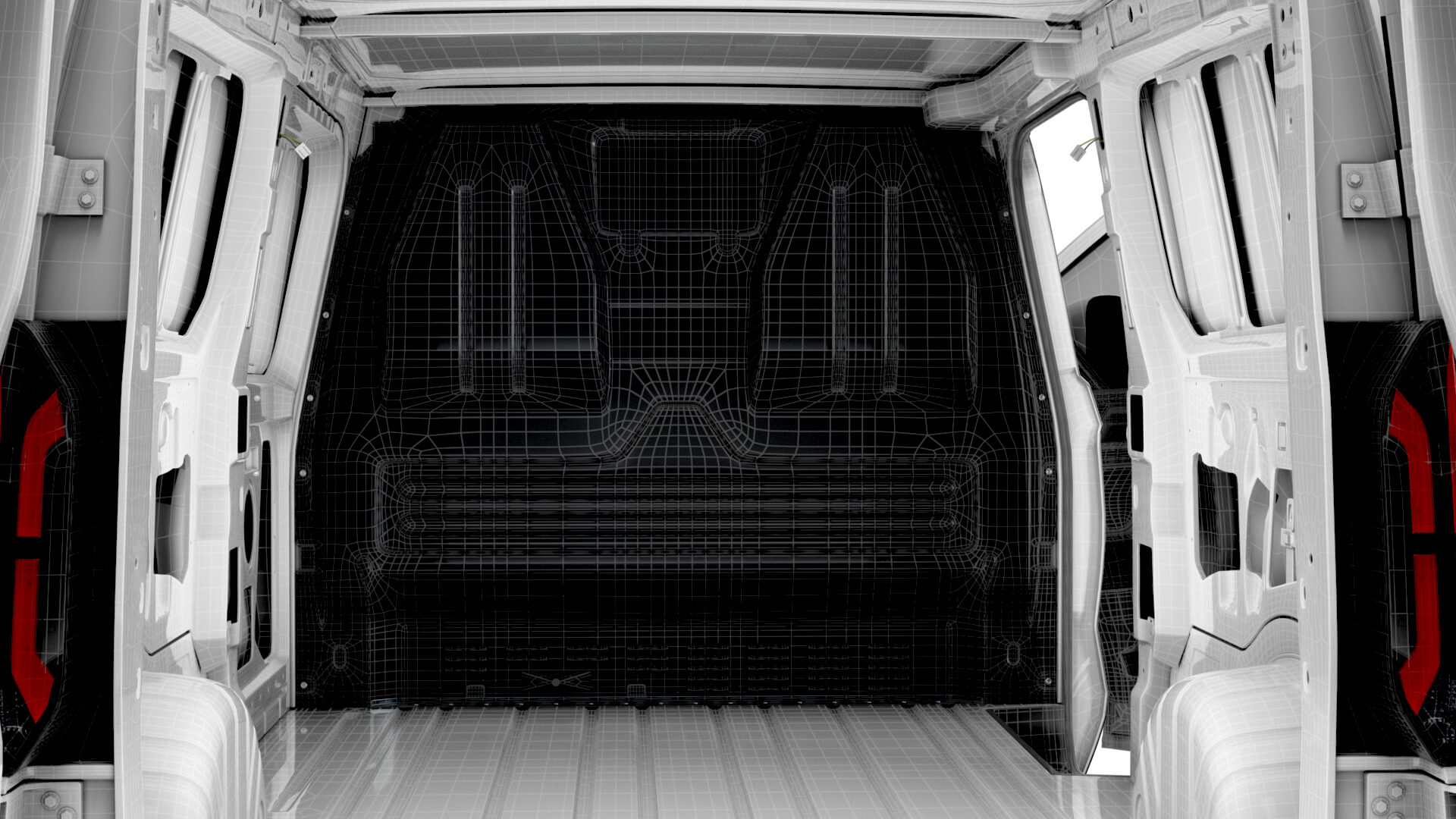 Ford E Transit Custom L2H1 HQ Interior 2024 - 3D Model by Creator 3D