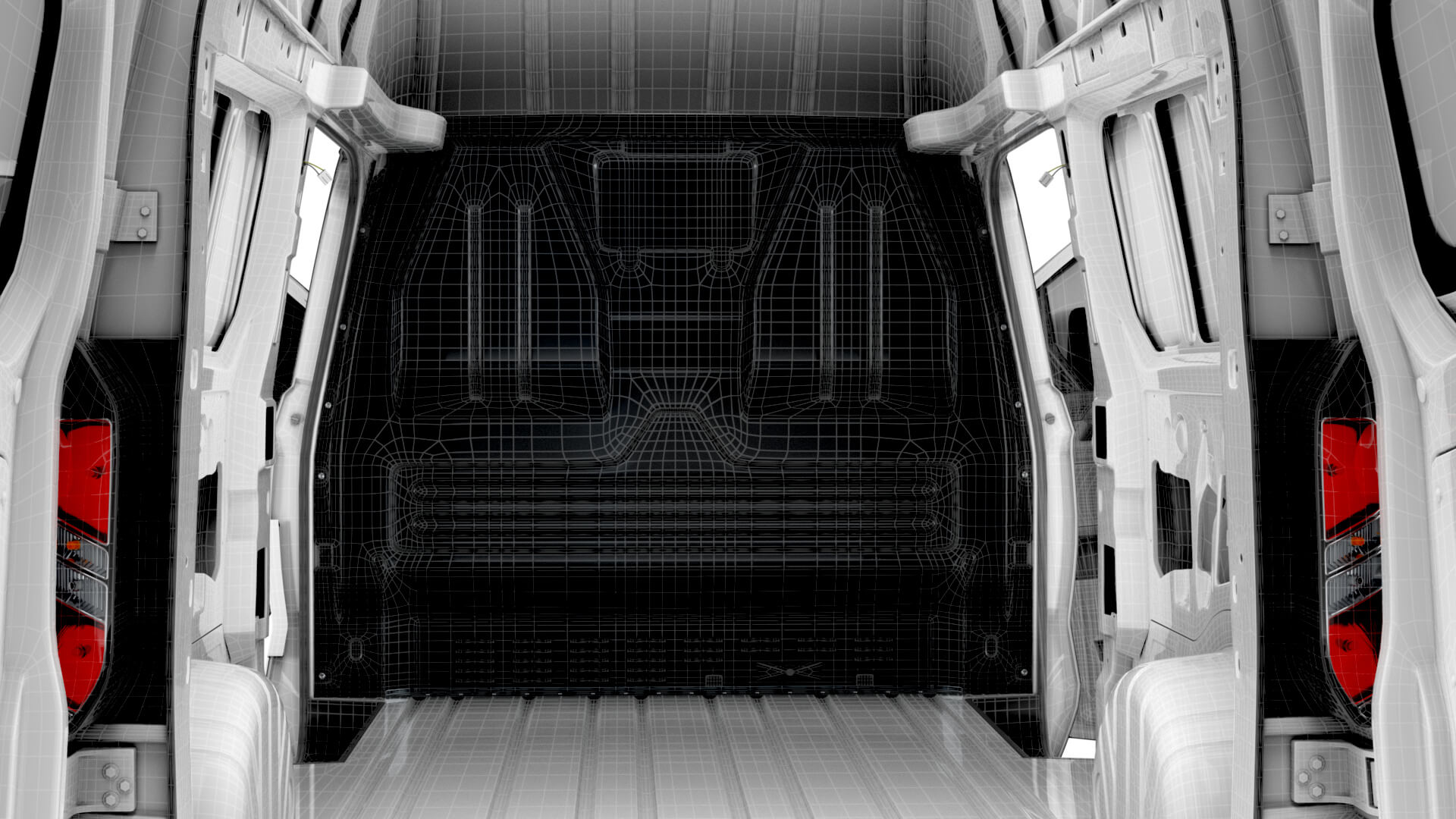 Ford E Transit Custom L2H2 2Sd HQ Interior 2024 - 3D Model by Creator 3D