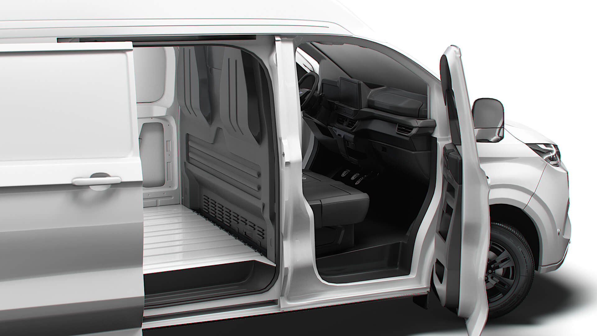 Ford E Transit Custom L2H2 HQ Interior 2024 - 3D Model by Creator 3D