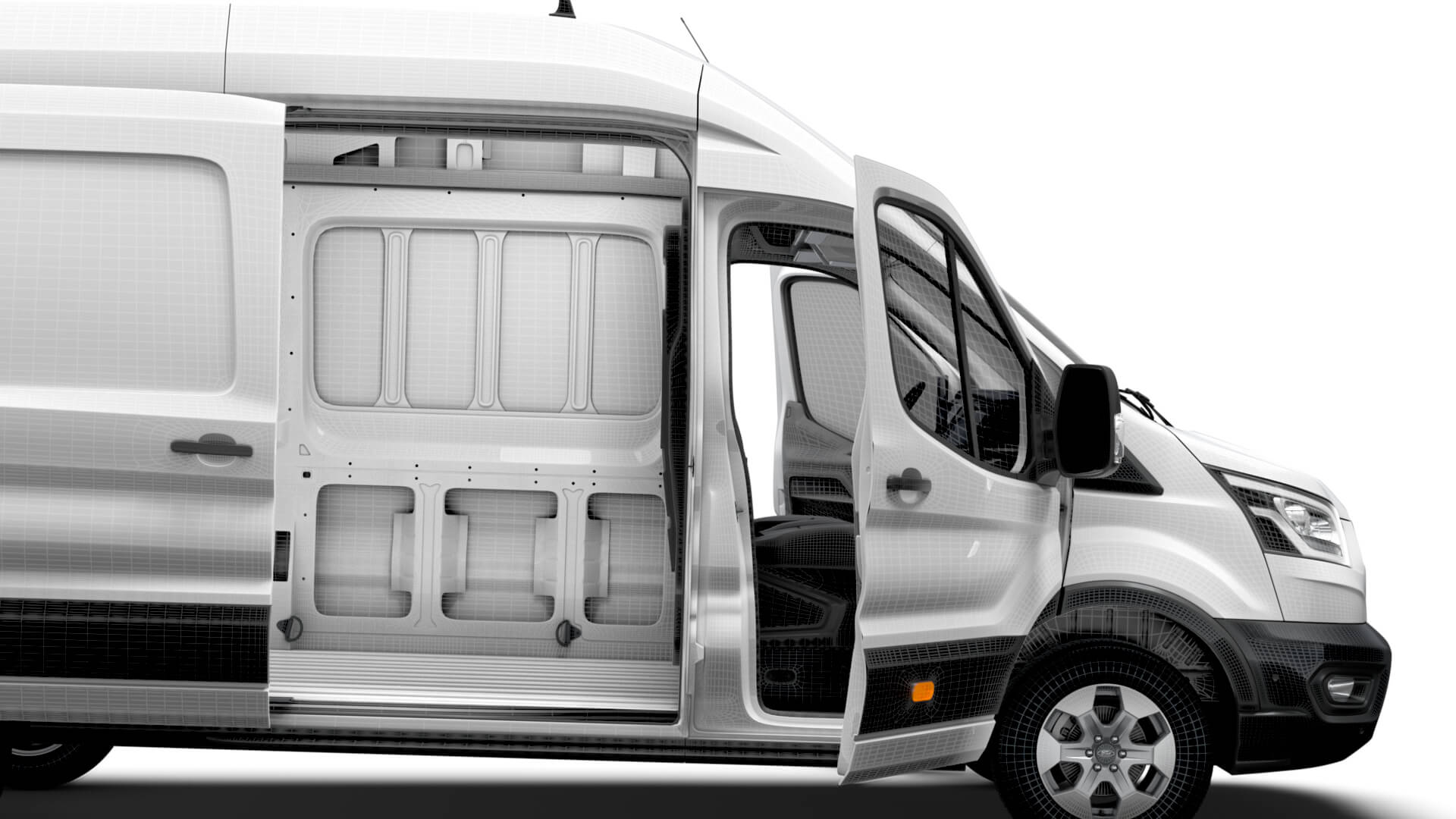 Ford E Transit Van L3H3 Hqinterior 2024 - 3D Model by Creator 3D