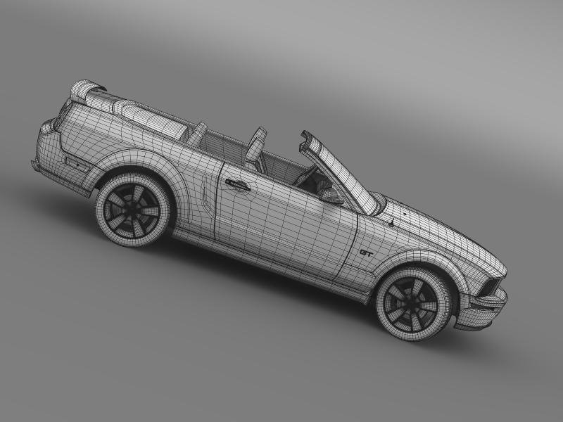 Ford Mustang Convertible GT 2005 - 3D Model by Creator 3D