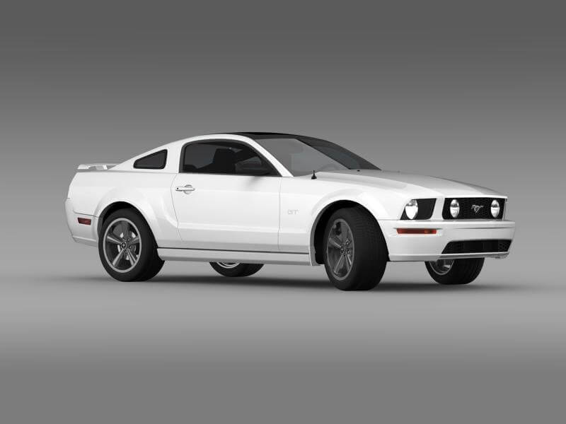 Ford Mustang Glassroof GT 2009 - 3D Model by Creator 3D