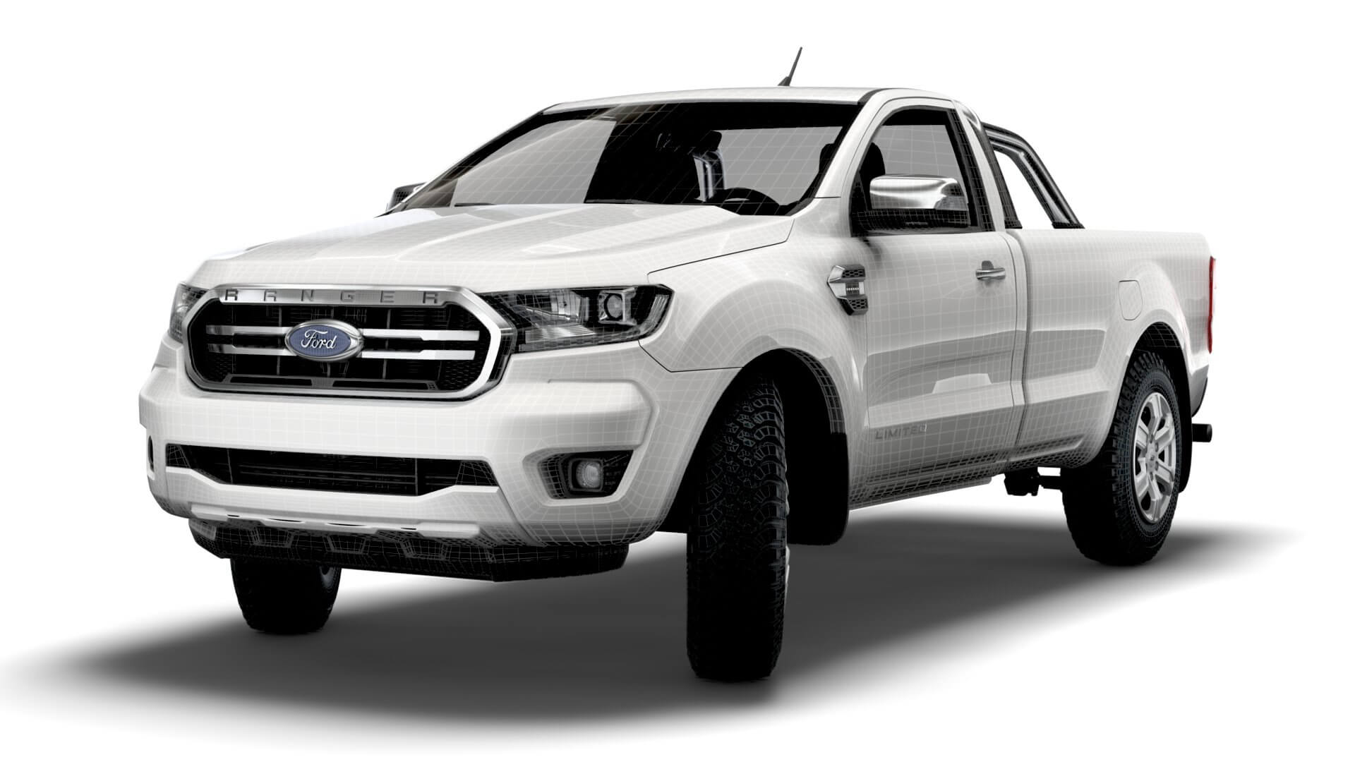 Ford Ranger RegularCab Limited EUspec 2021 - 3D Model by Creator 3D