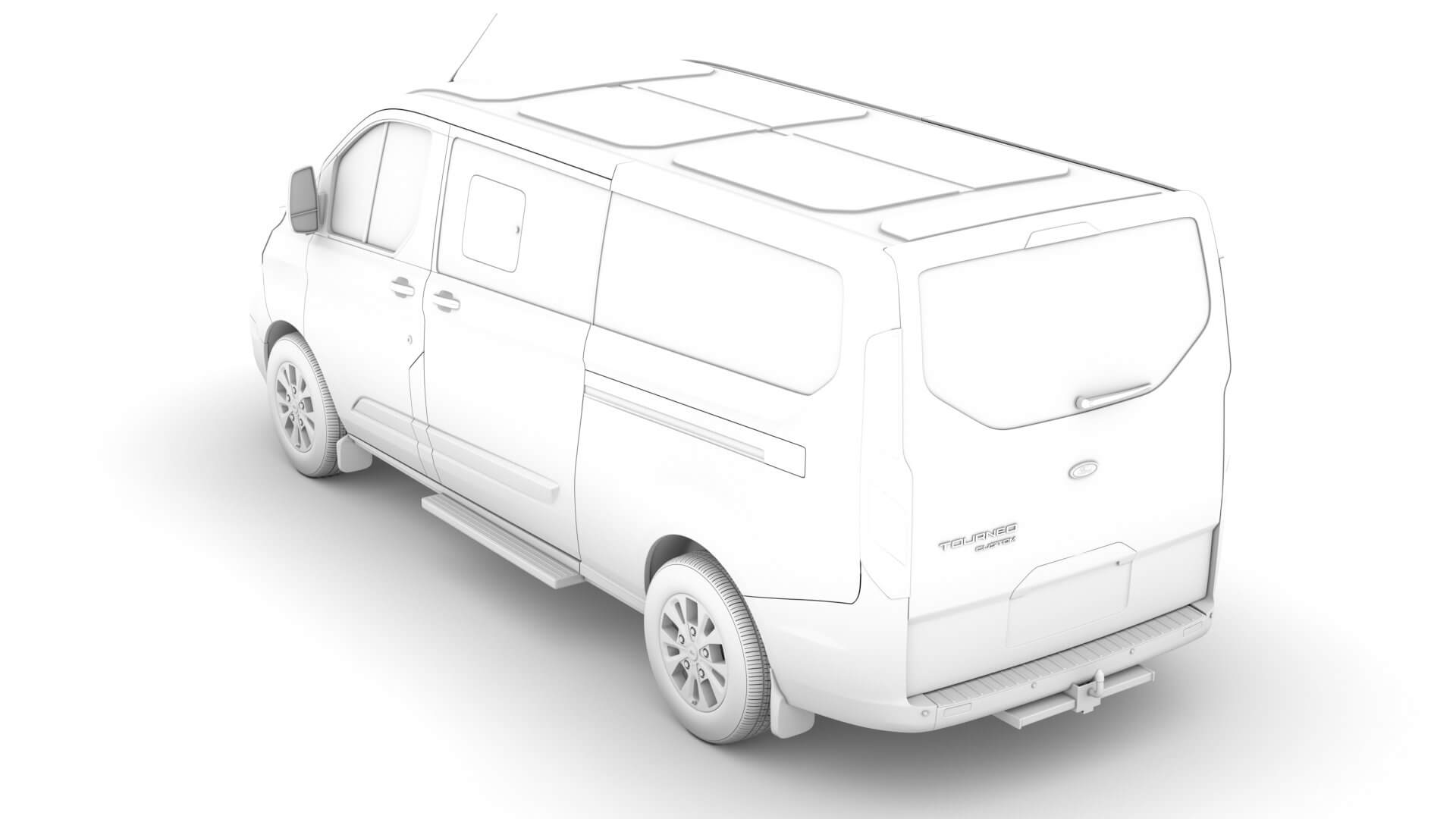 Ford Tourneo Custom L2H1 2020 - 3D Model by Creator 3D