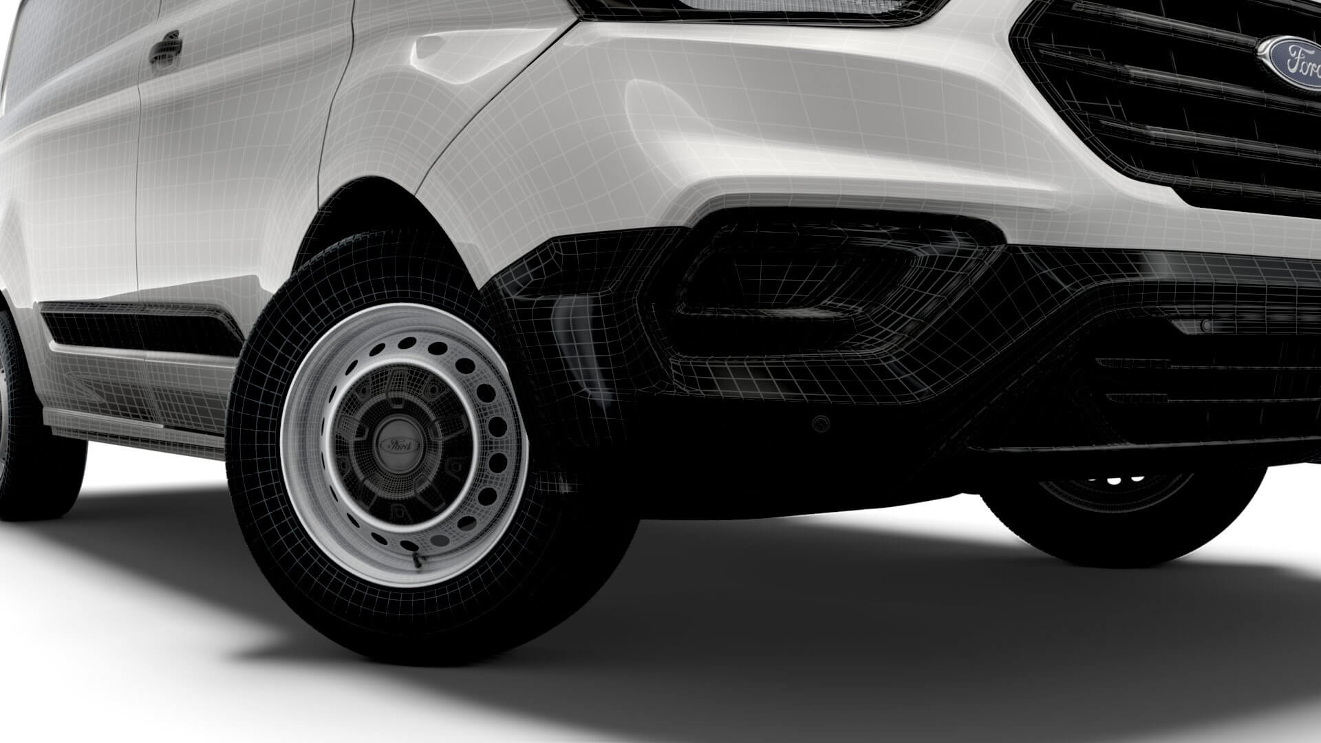 Ford Transit Custom L1H1 Leader UK Spec 2020 - 3D Model by Creator 3D