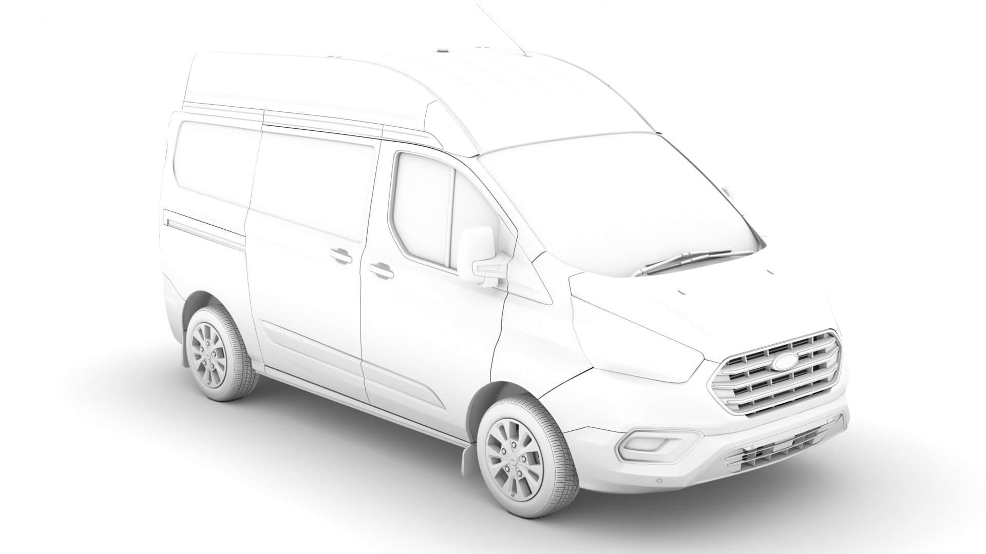 Ford Transit Custom L1H2 2020 - 3D Model by Creator 3D