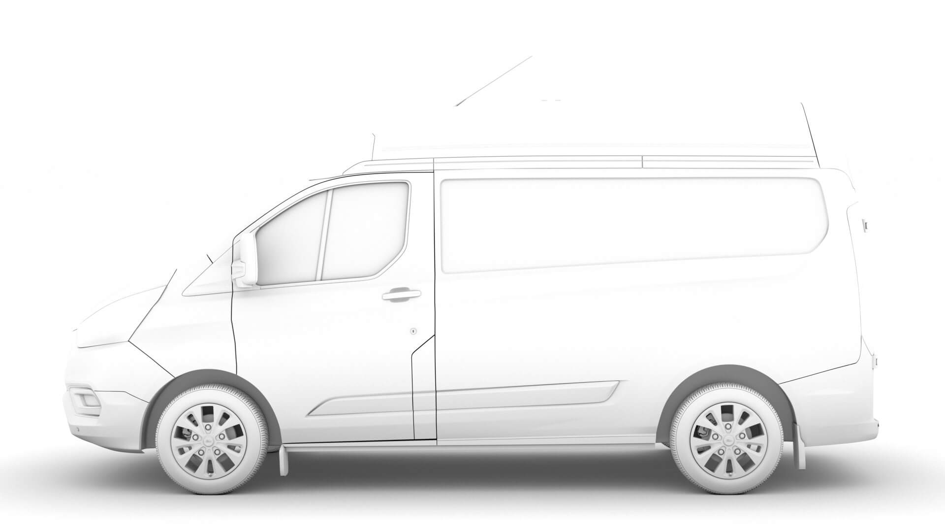 Ford Transit Custom L1H2 2020 - 3D Model by Creator 3D