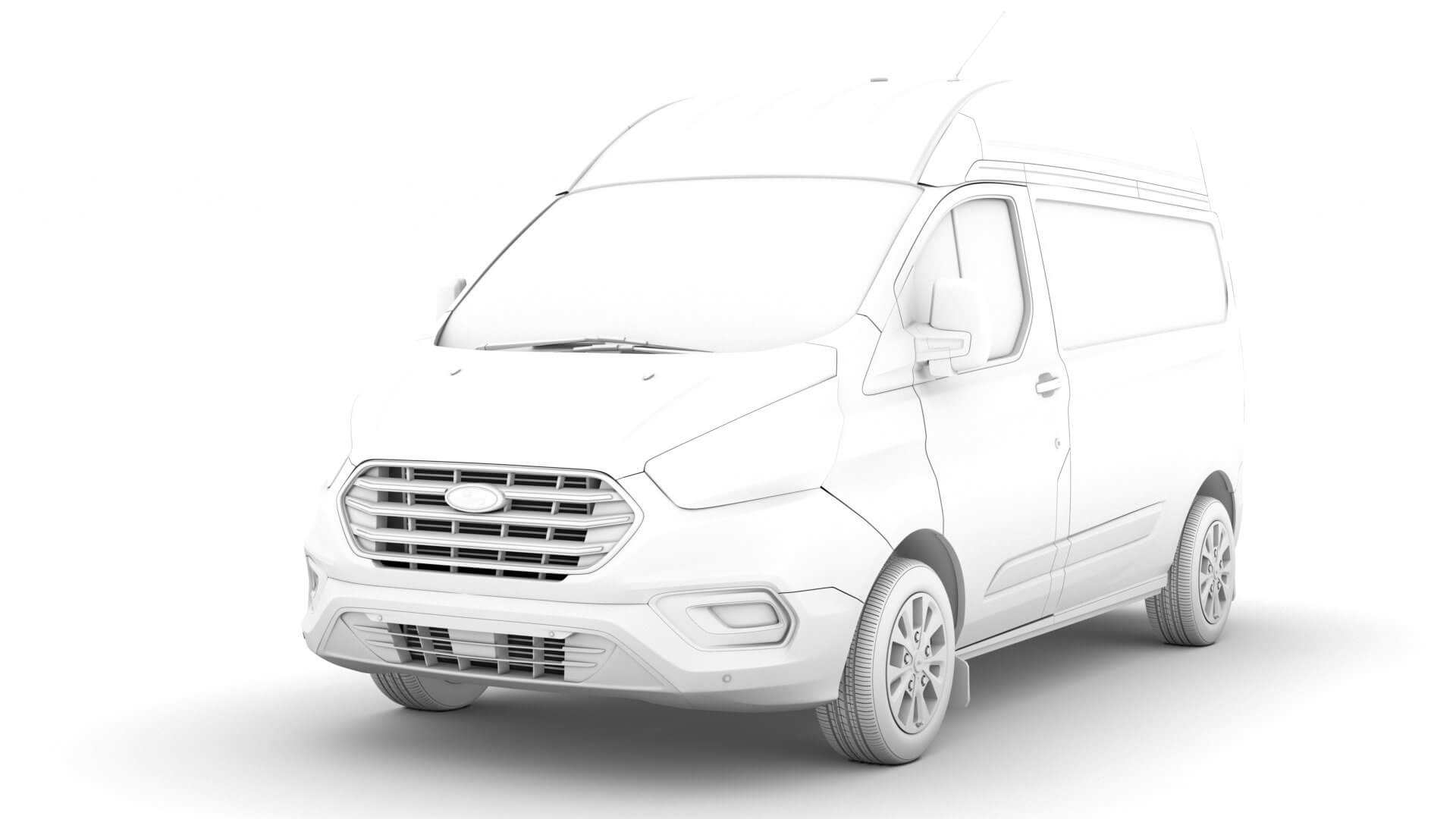 Ford Transit Custom L1H2 2020 - 3D Model by Creator 3D