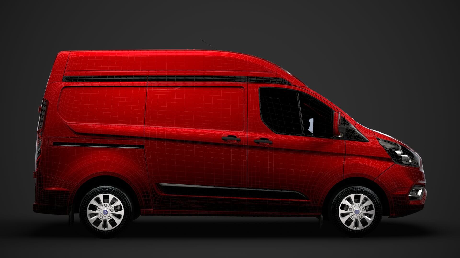 Ford Transit Custom L1H2 2020 - 3D Model by Creator 3D