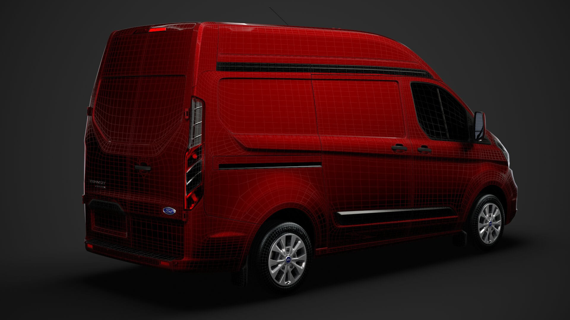 Ford Transit Custom L1H2 2020 - 3D Model by Creator 3D