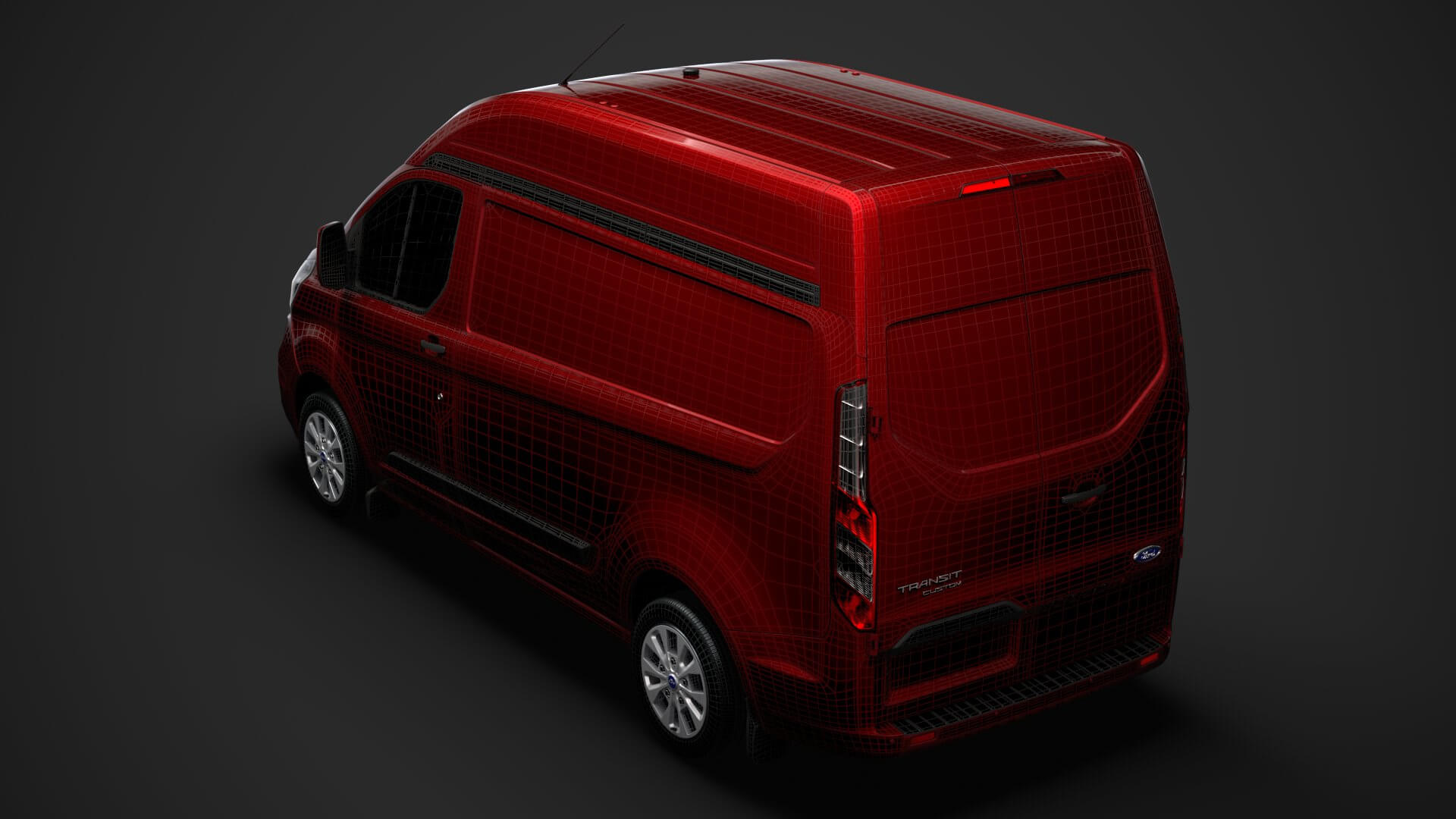 Ford Transit Custom L1H2 2020 - 3D Model by Creator 3D