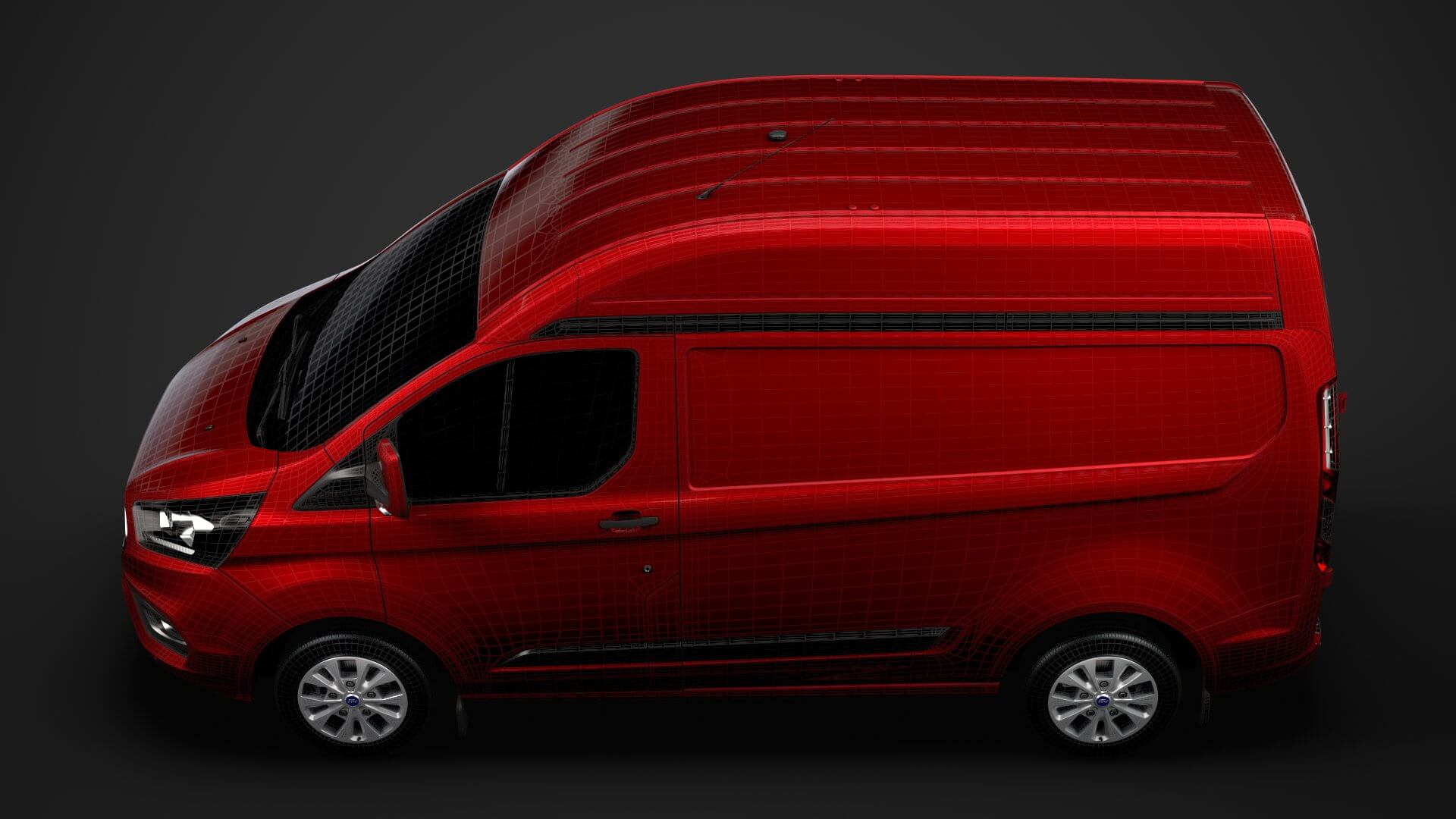 Ford Transit Custom L1H2 2020 - 3D Model by Creator 3D