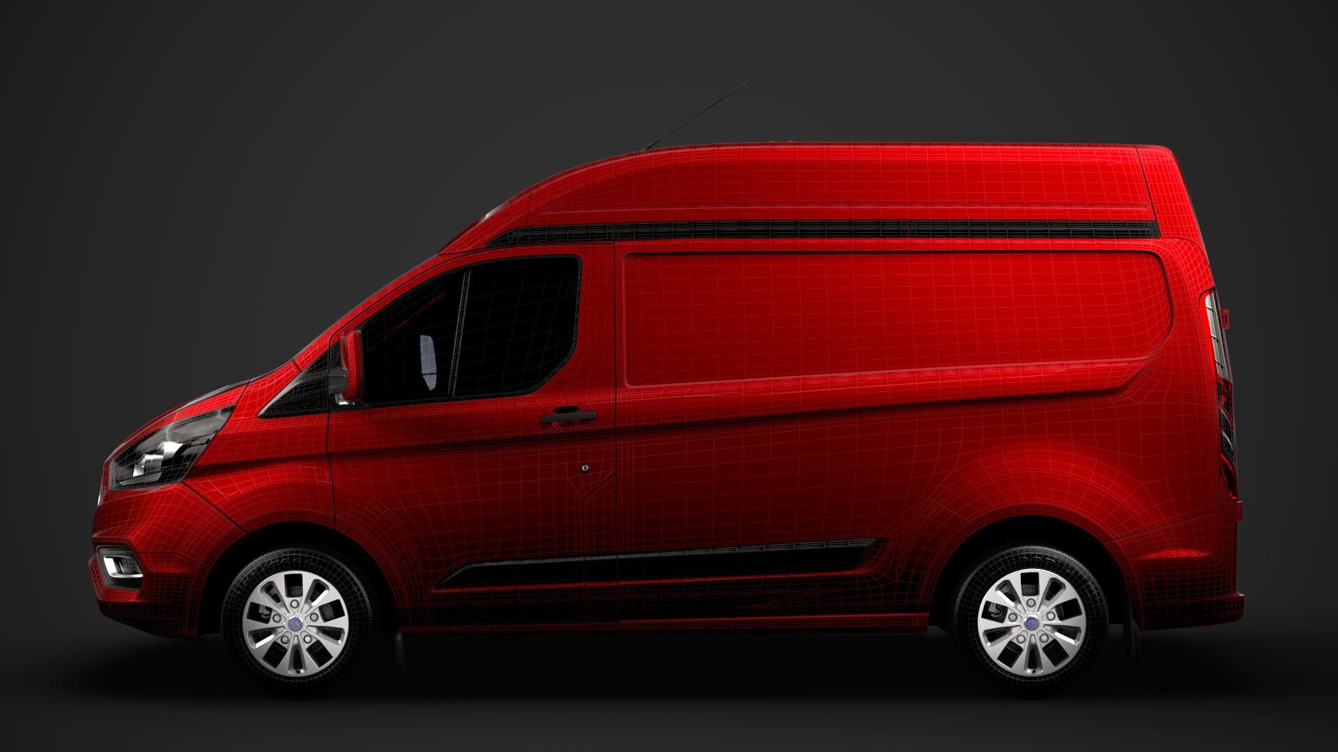 Ford Transit Custom L1H2 2020 - 3D Model by Creator 3D