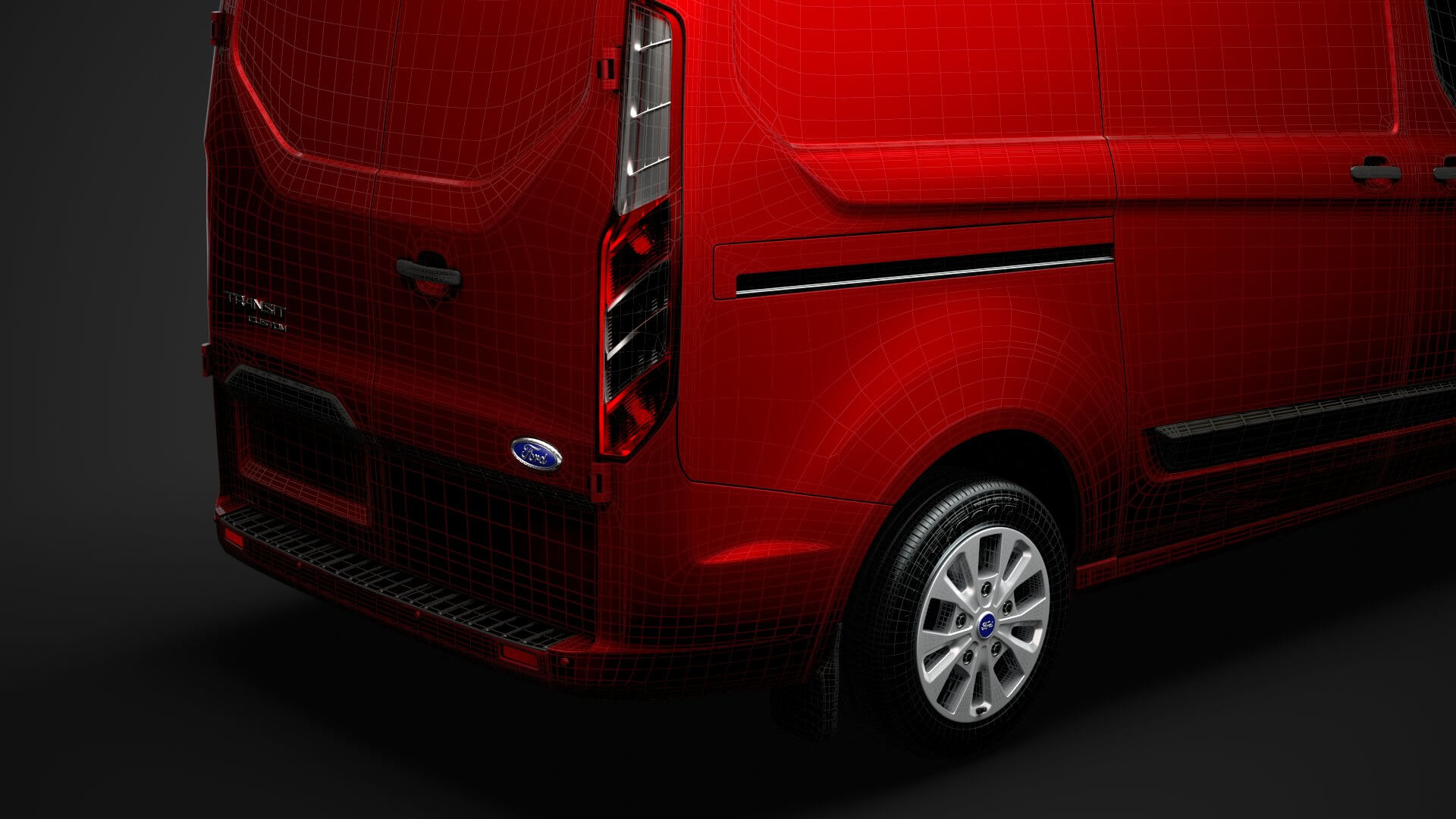 Ford Transit Custom L1H2 2020 - 3D Model by Creator 3D