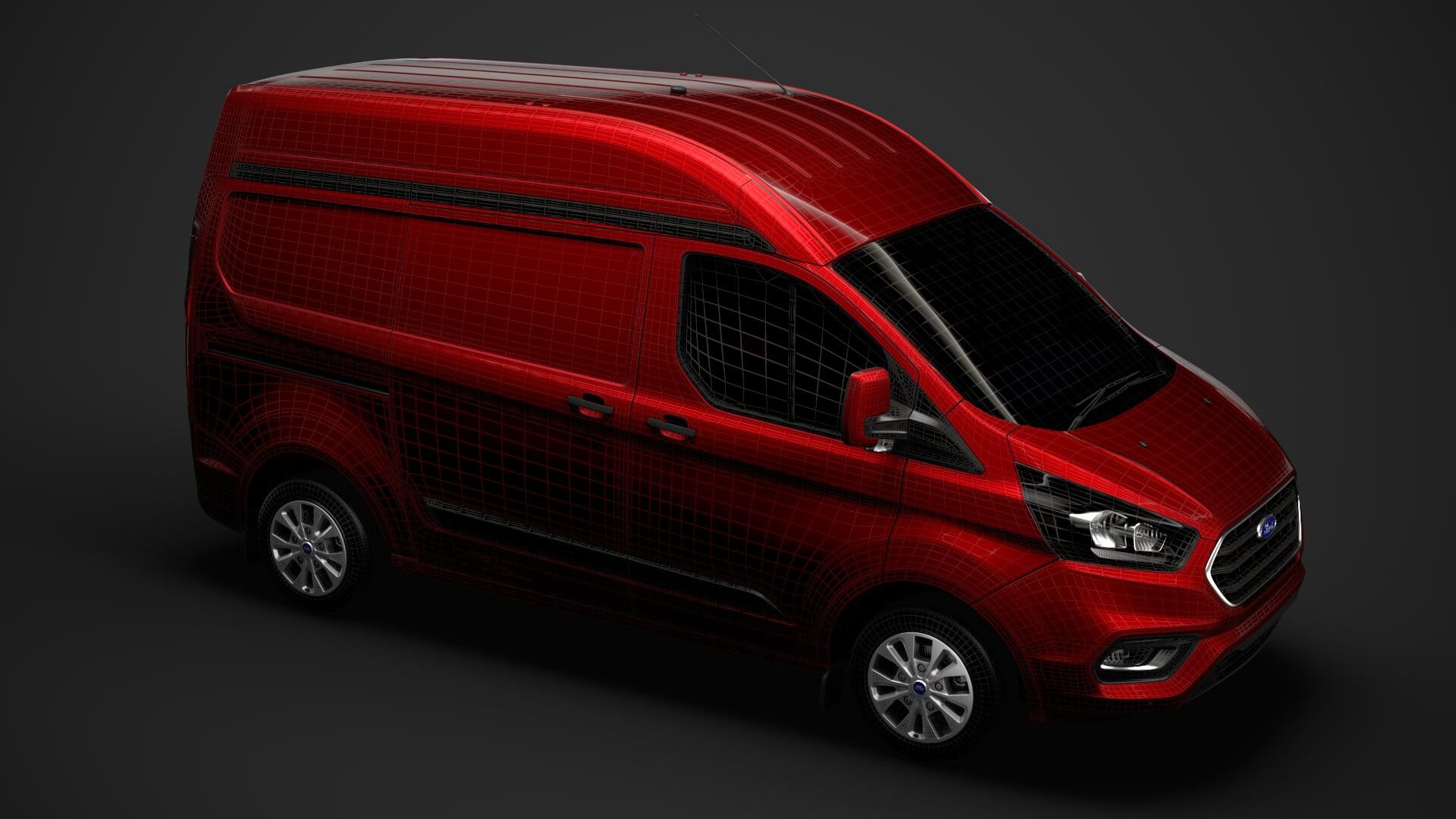 Ford Transit Custom L1H2 2020 - 3D Model by Creator 3D