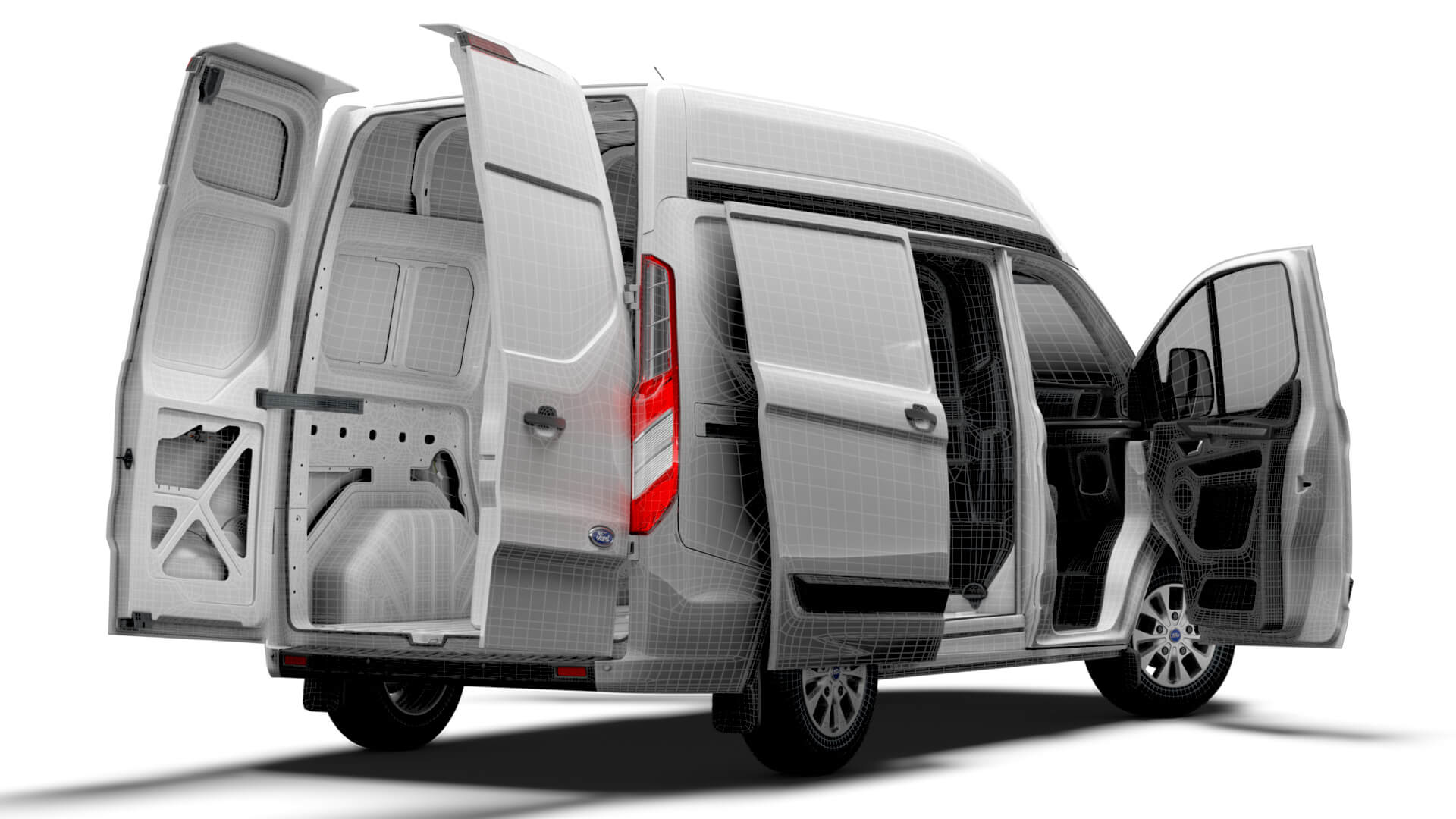 Ford Transit Custom L1H2 Hqinterior 2022 - 3D Model by Creator 3D