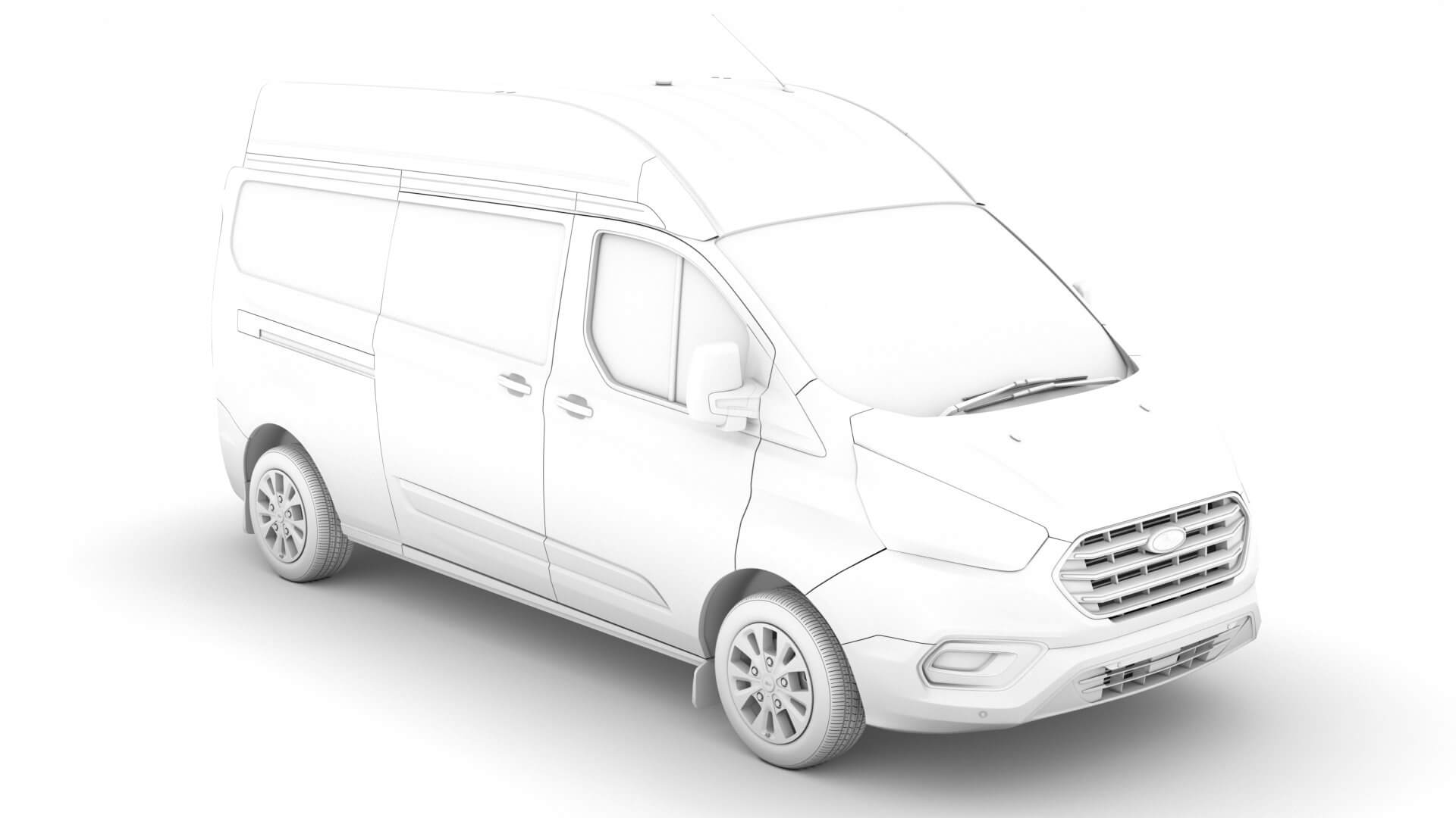 Ford Transit Custom L2H2 2020 - 3D Model by Creator 3D