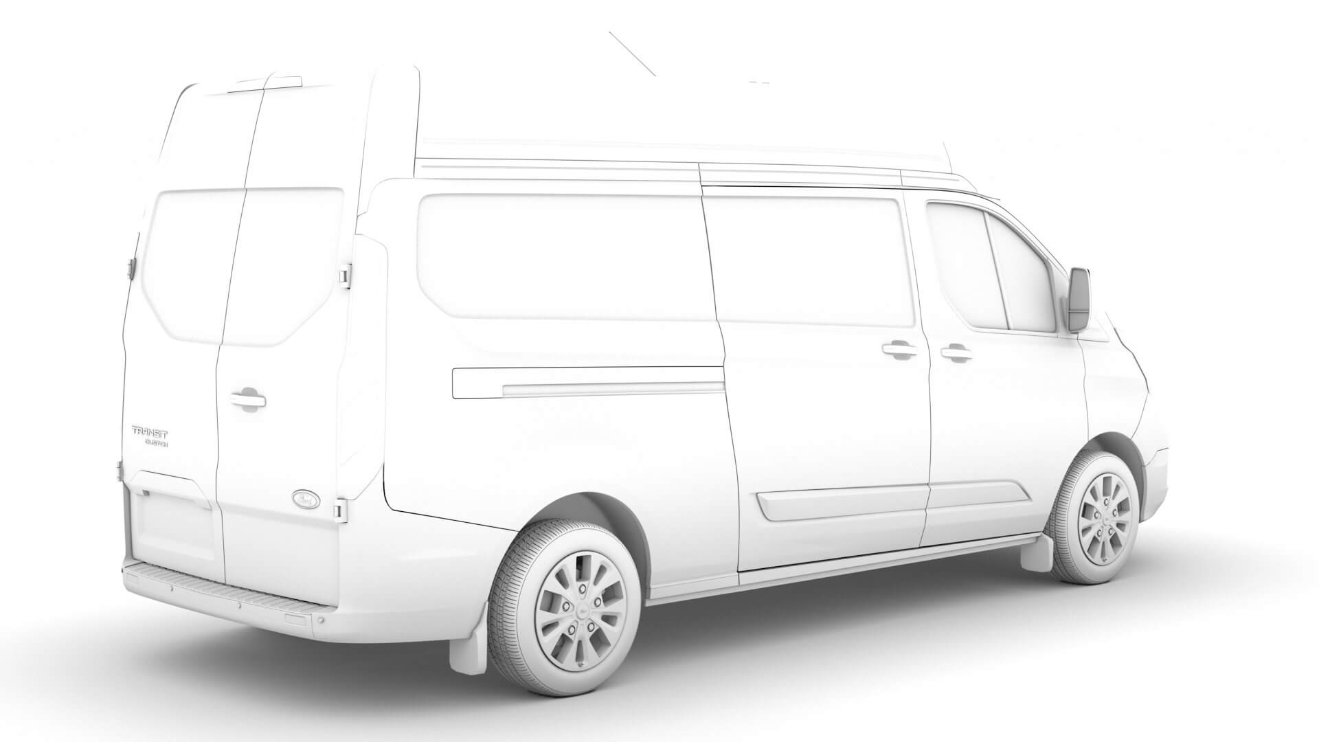Ford Transit Custom L2H2 2020 - 3D Model by Creator 3D