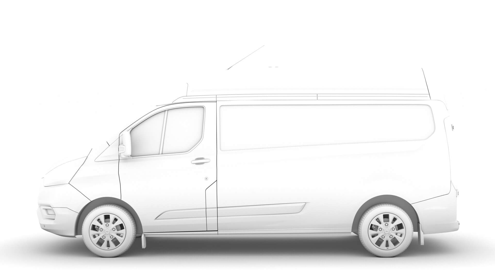 Ford Transit Custom L2H2 2020 - 3D Model by Creator 3D