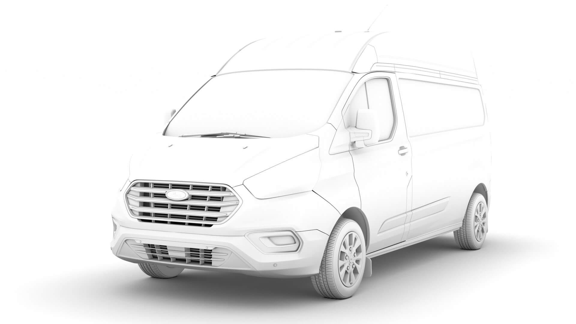 Ford Transit Custom L2H2 2020 - 3D Model by Creator 3D