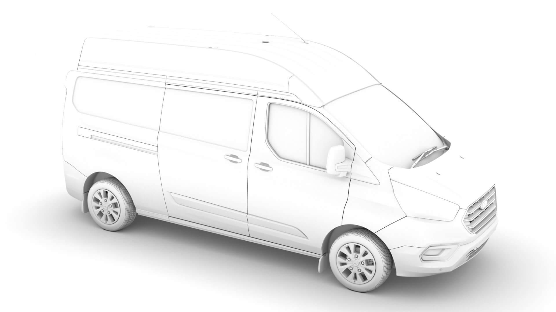 Ford Transit Custom L2H2 2020 - 3D Model by Creator 3D